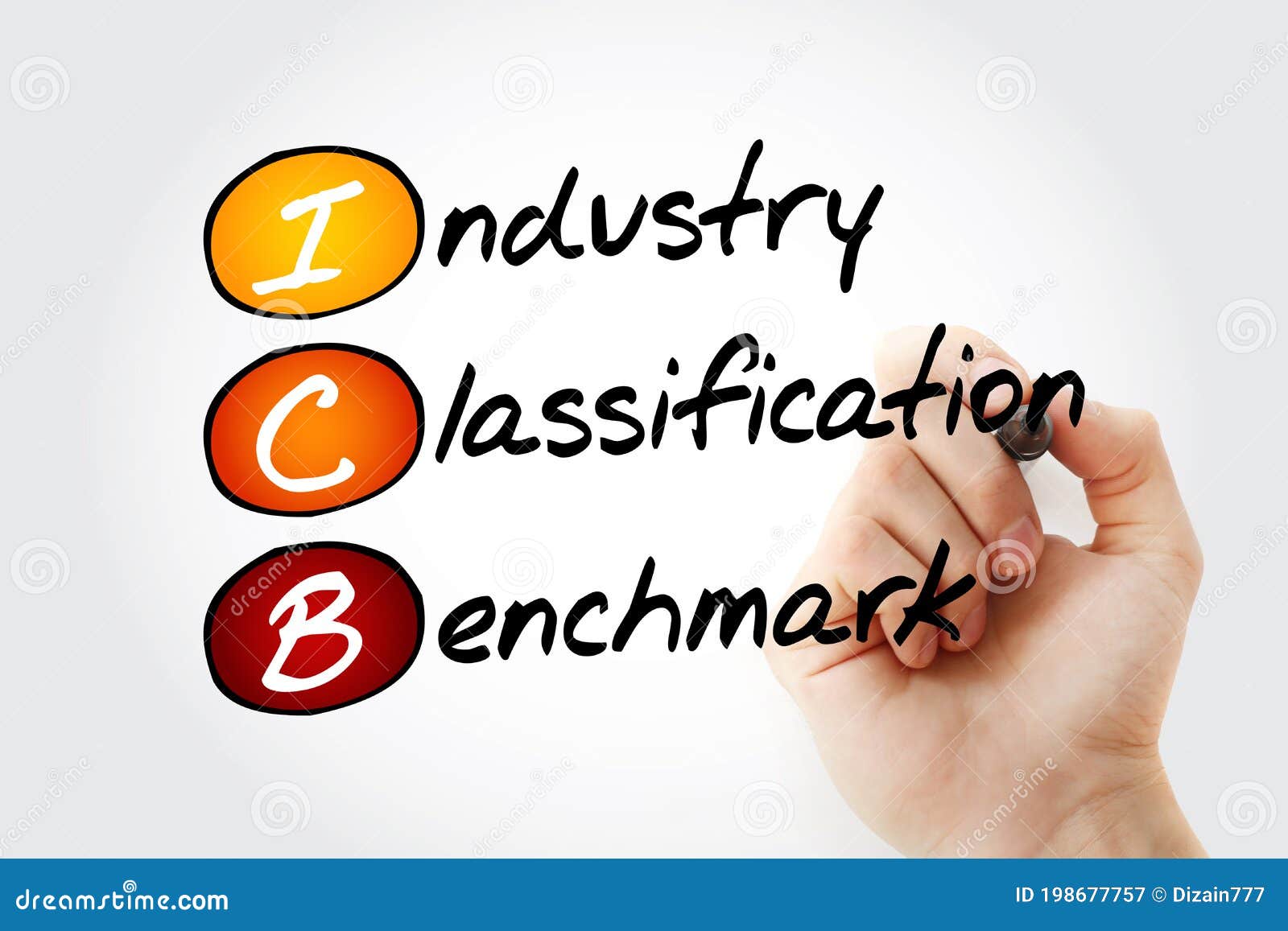 ICB - Industry Classification Benchmark Acronym Stock Image - Image of ...