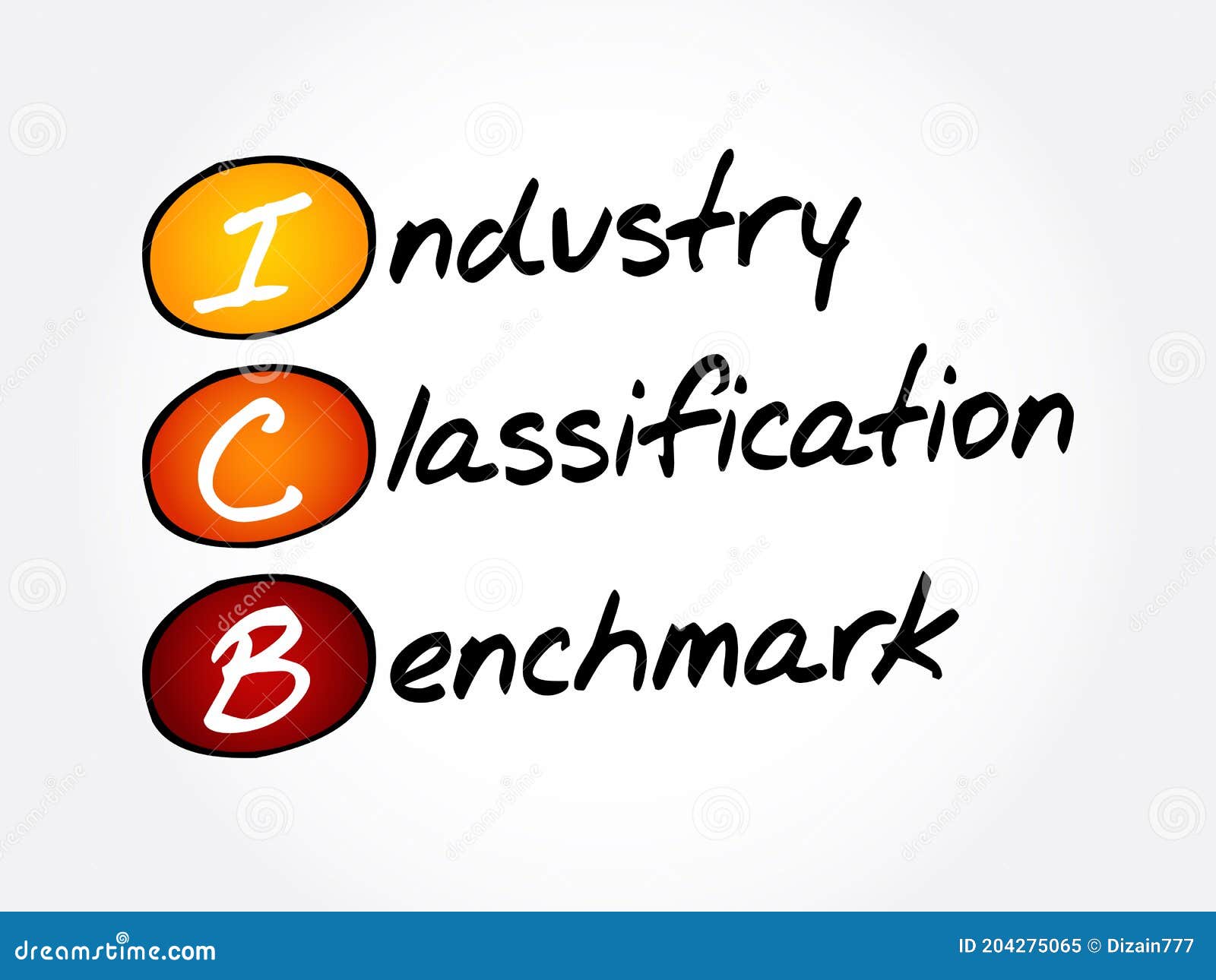 ICB - Industry Classification Benchmark Acronym Stock Illustration ...