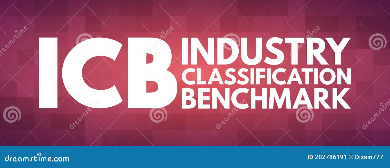 ICB, Industry Classification Benchmark. Concept With Keywords, Letters ...