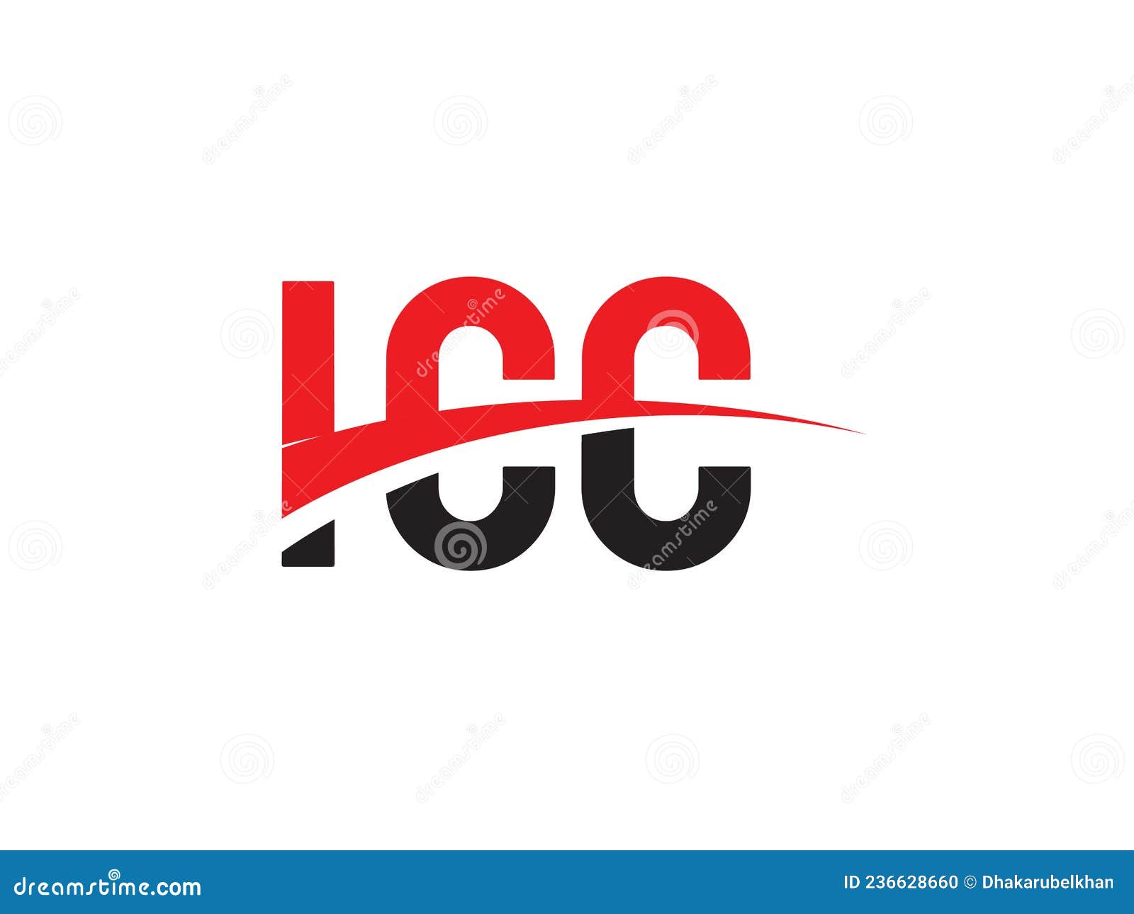 ICC Letter Initial Logo Design Vector Illustration Stock Vector ...