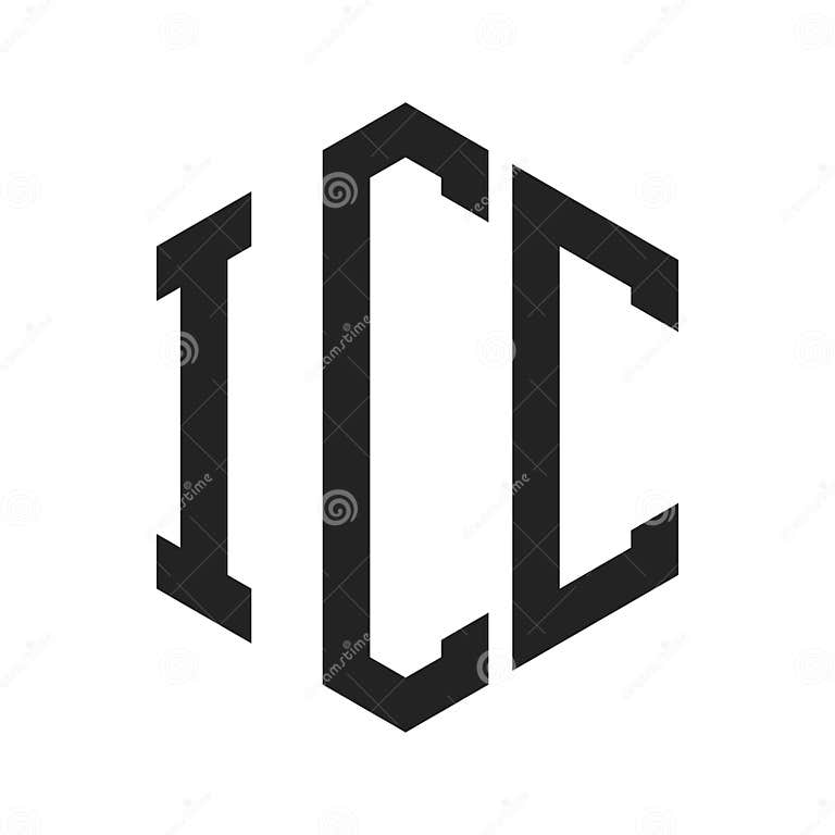 ICC Logo Design. Initial Letter ICC Monogram Logo Using Hexagon Shape ...