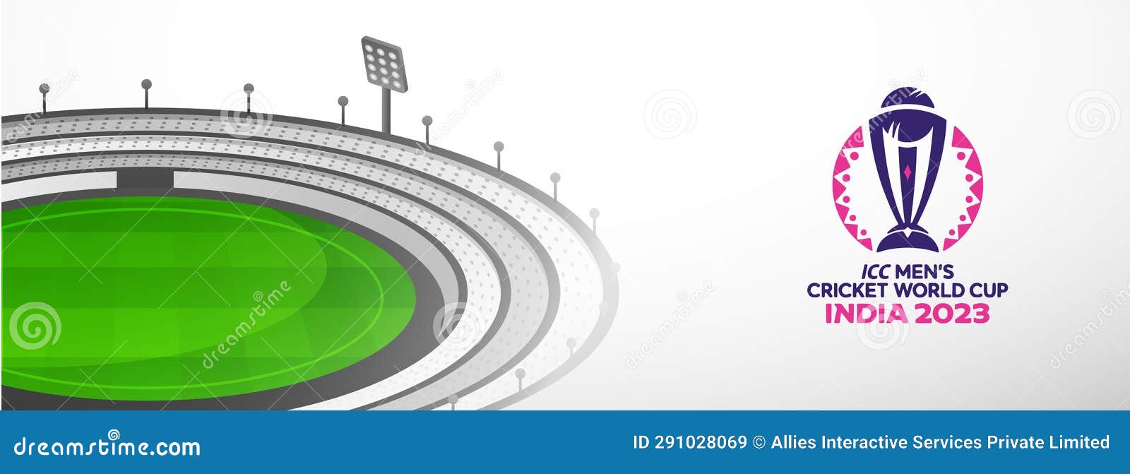 Icc Men S Cricket World Cup India 2023 Banner Or Header Design With
