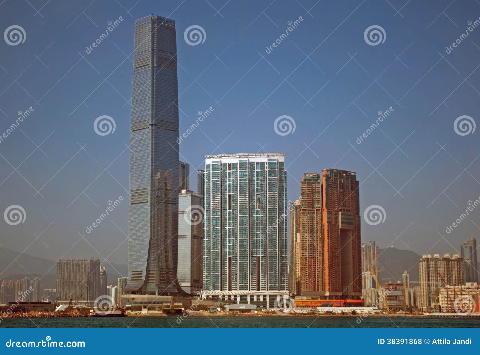 ICC Tower, Kowloon, Hongkong Editorial Stock Photo - Image of landscape ...