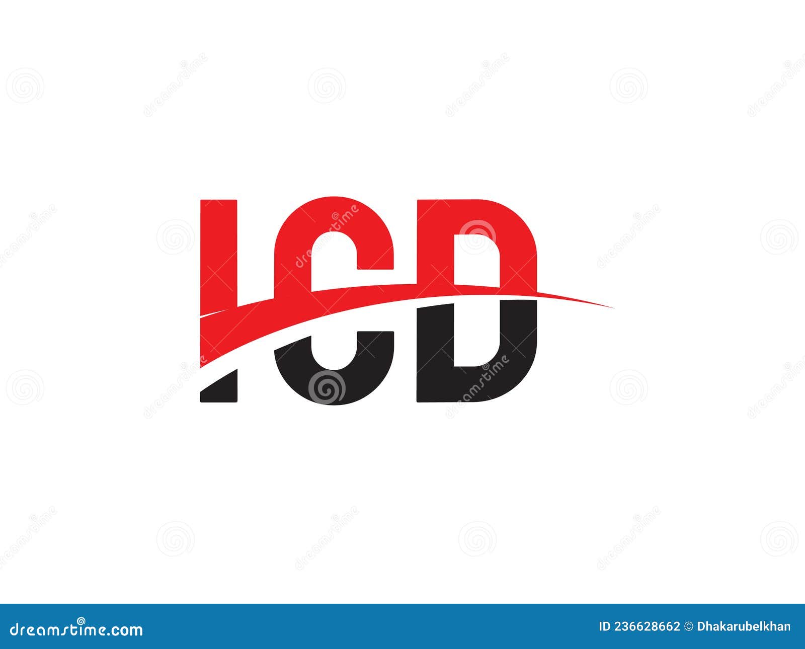 ICD Letter Initial Logo Design Vector Illustration Stock Vector ...