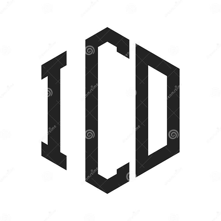 ICD Logo Design. Initial Letter ICD Monogram Logo Using Hexagon Shape ...