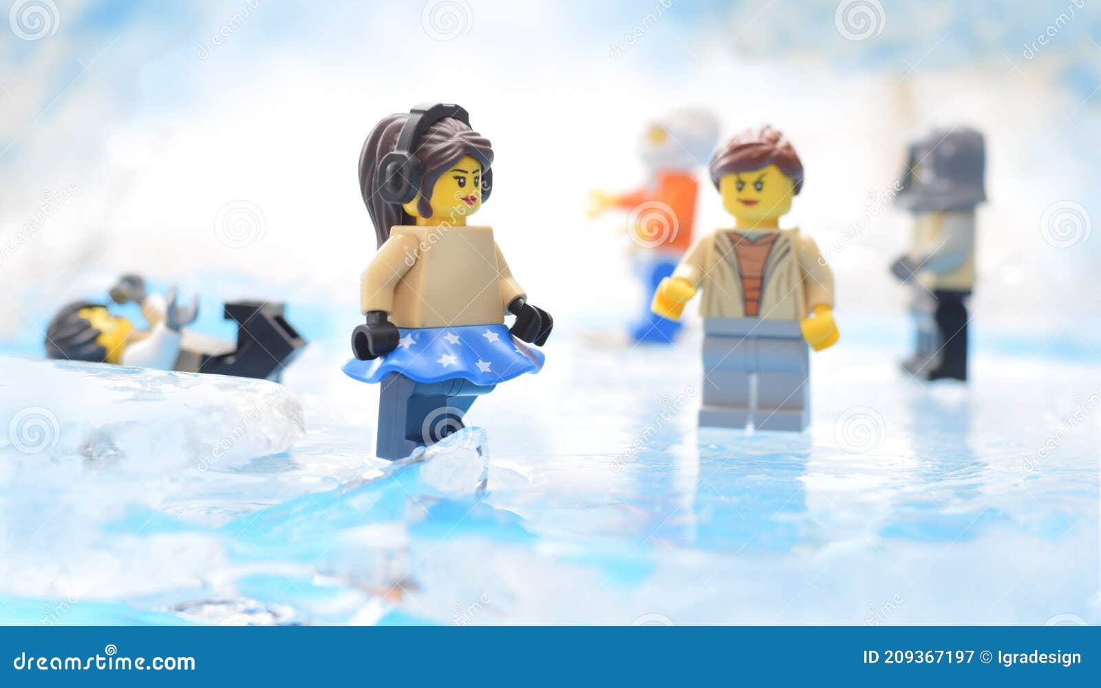 Lego Minifigures Standing In Rows. In First Row - Batman, The Joker ...