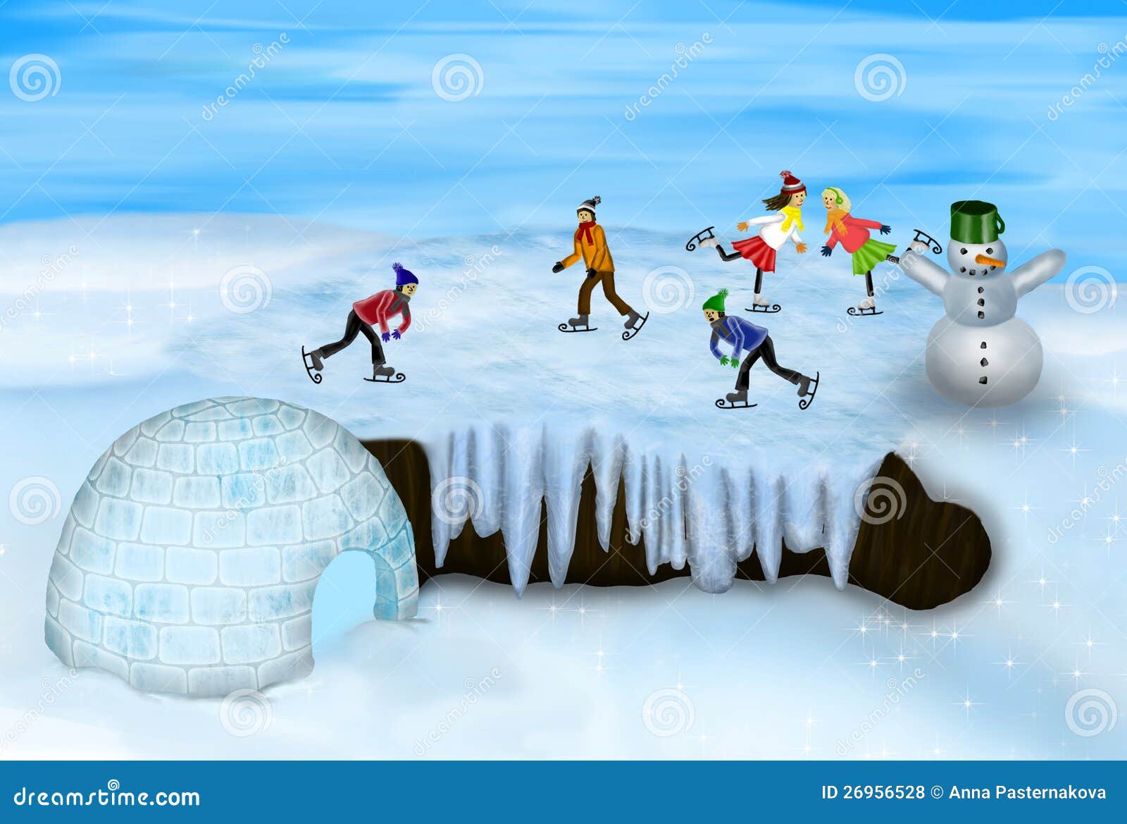 Ice stock illustration. Illustration of cold, nature - 26956528