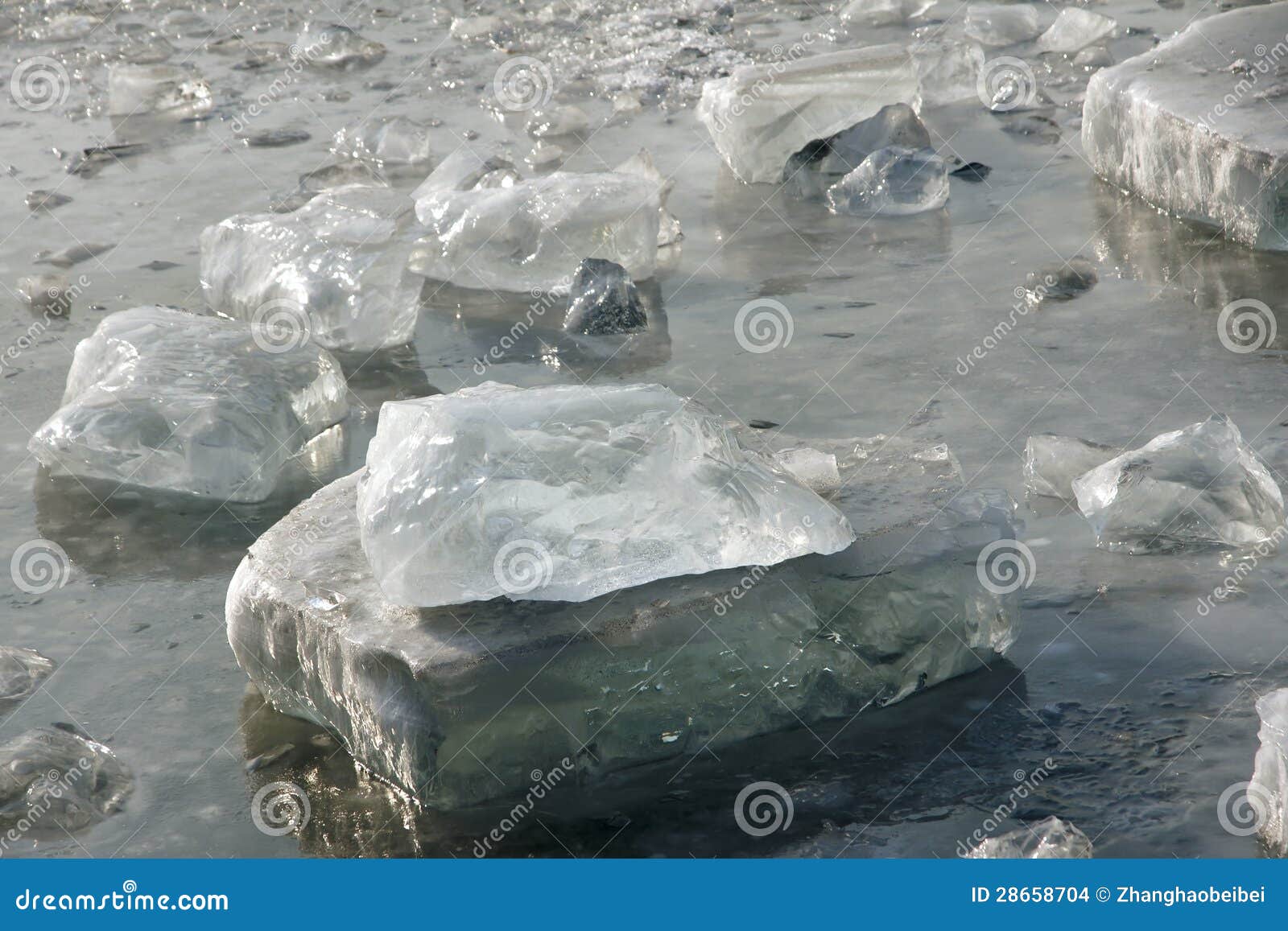 Ice stock photo. Image of winter, cubes, frigidity, lake - 28658704