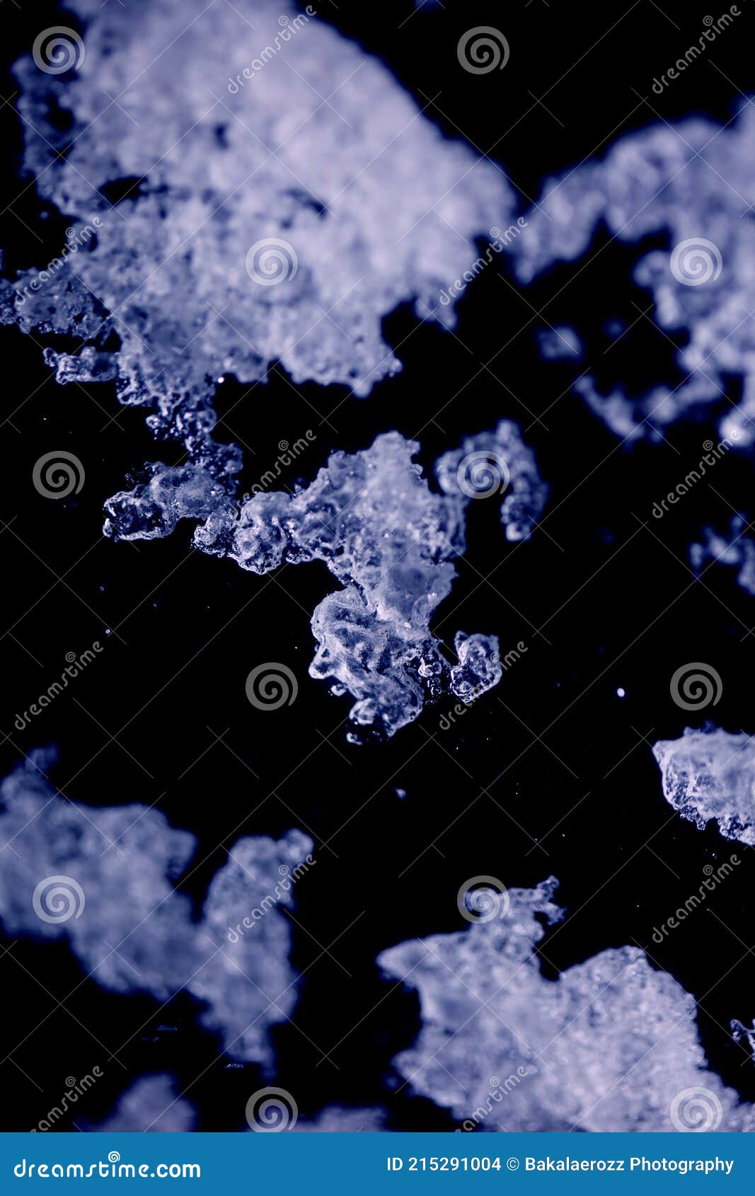 Ice Abstract in Black Background Tripping Modern High Quality Big Size ...