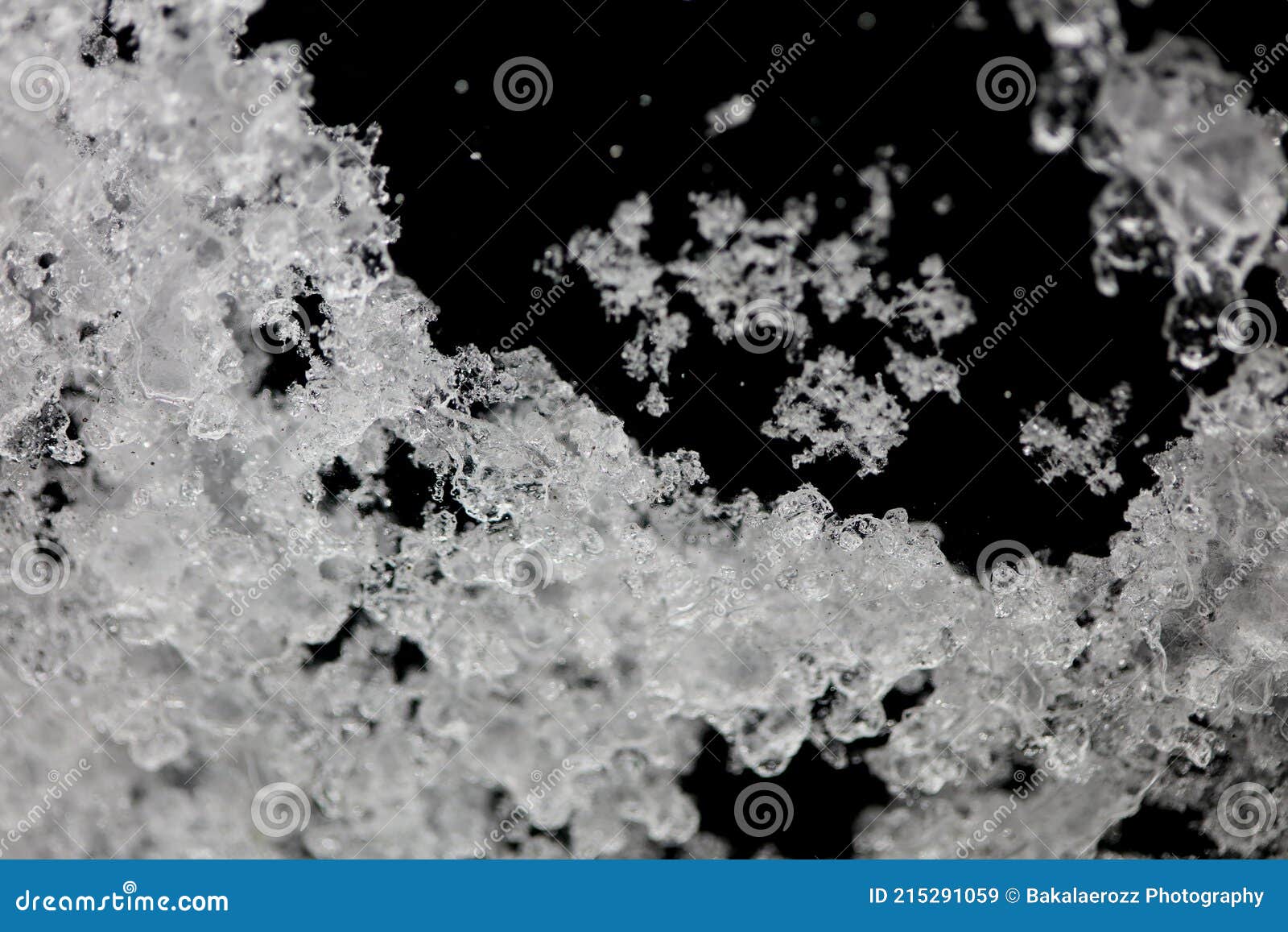 Ice Abstract in Black Background Tripping Modern High Quality Big Size ...