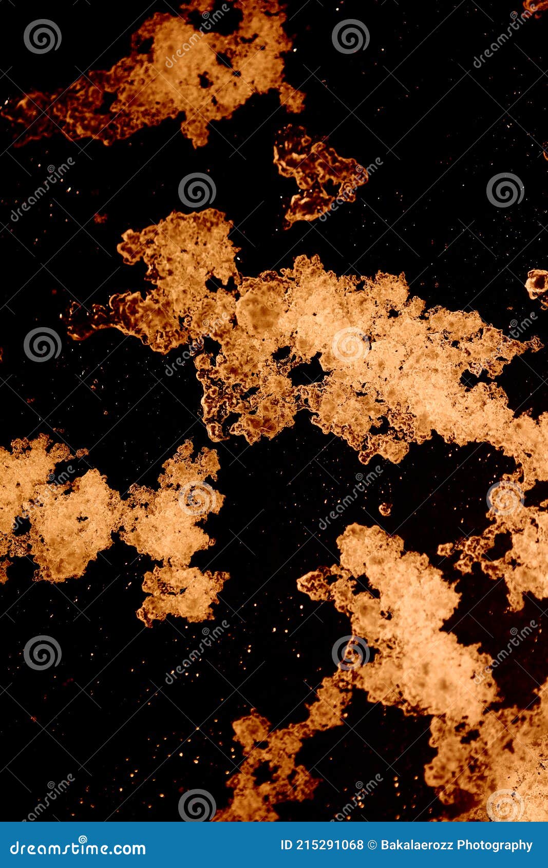 Ice Abstract in Black Background Tripping Modern High Quality Big Size ...