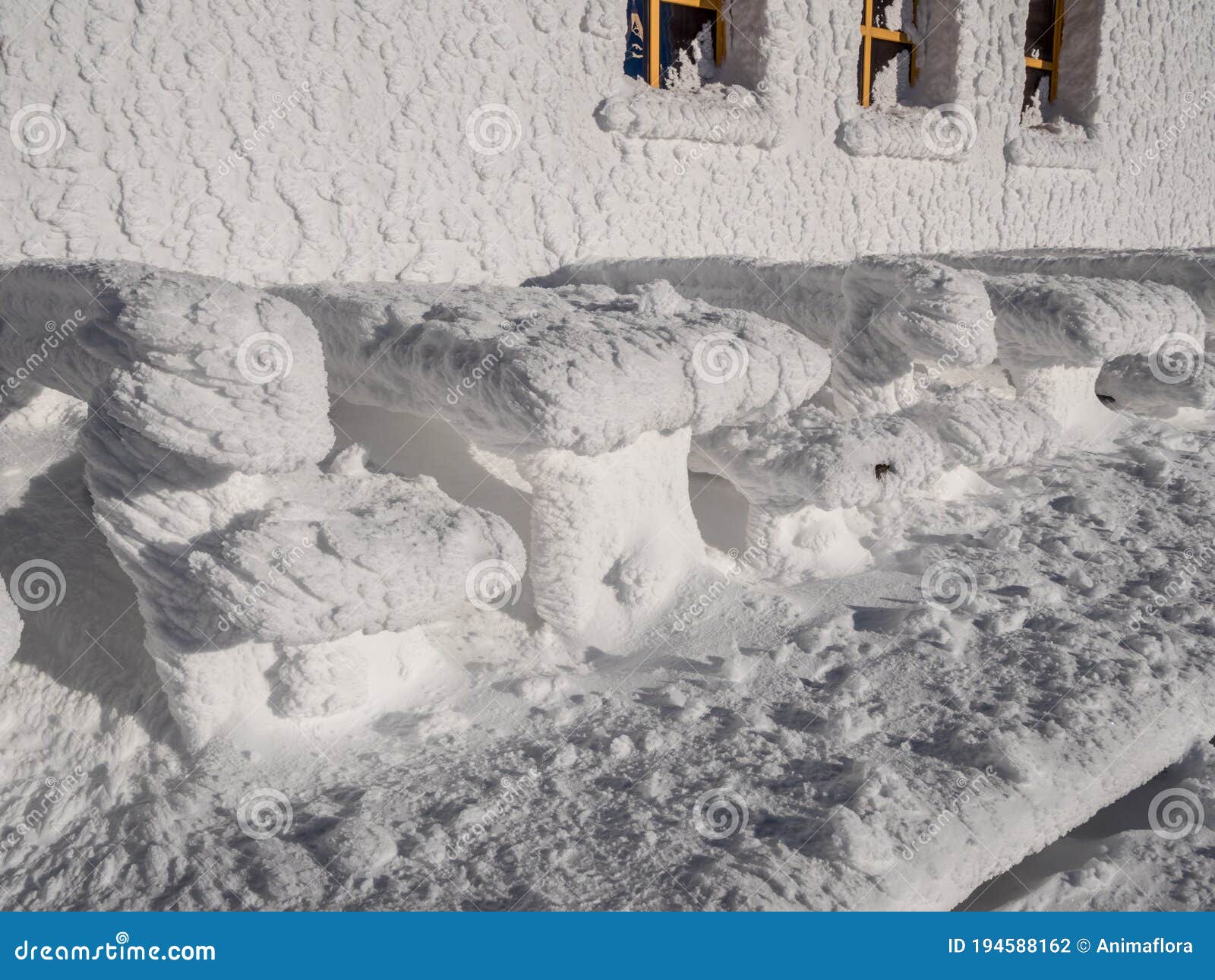 Ice Age in Germany stock photo. Image of beauty, fichtelberg - 194588162