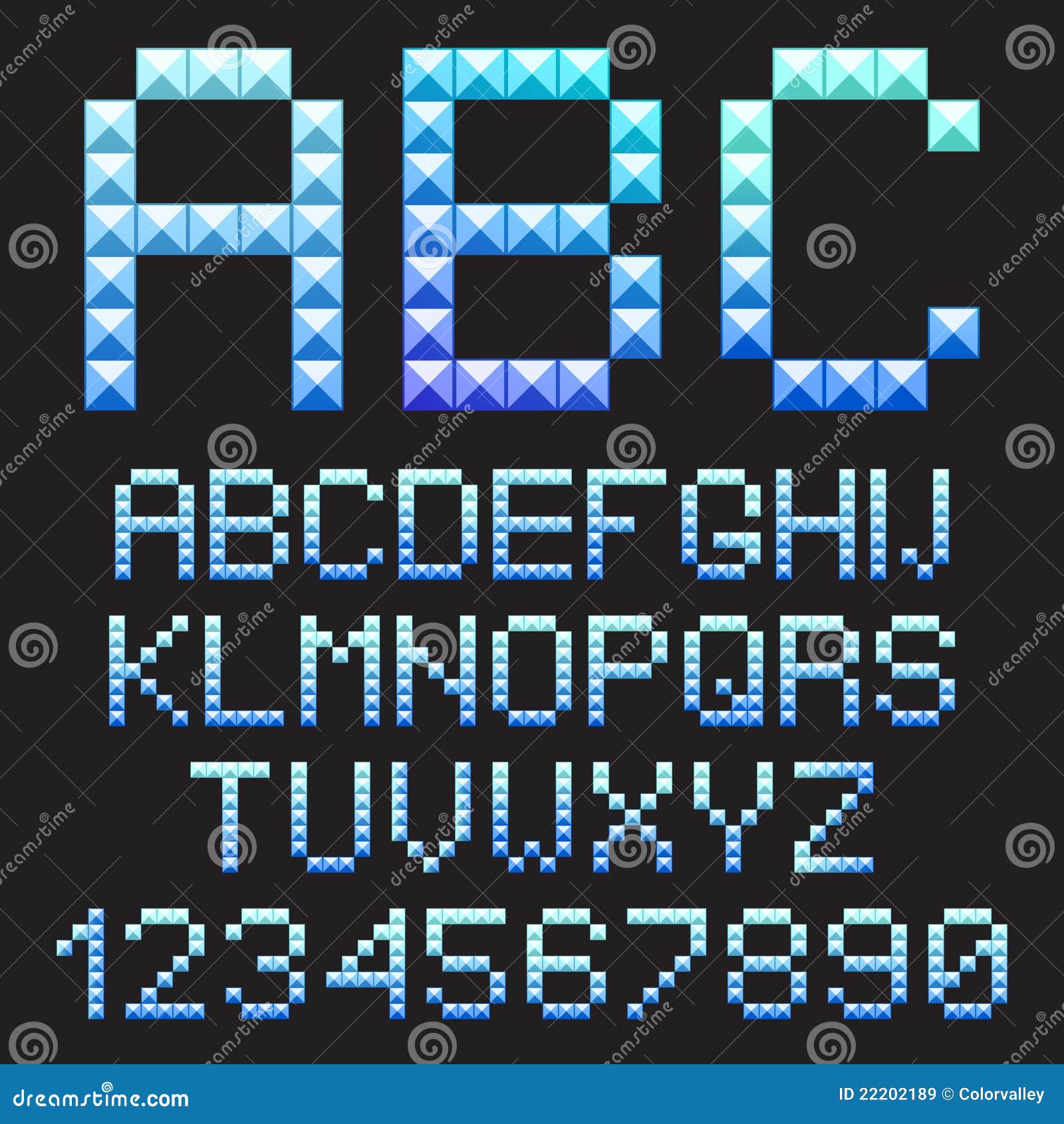 ICE alphabet letters. stock vector. Illustration of elements - 22202189