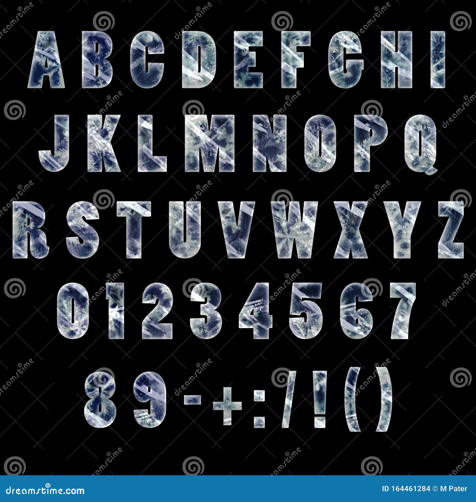 Icicle Alphabet Font 3d Cartoon Ice Letters And Numbers 263148003