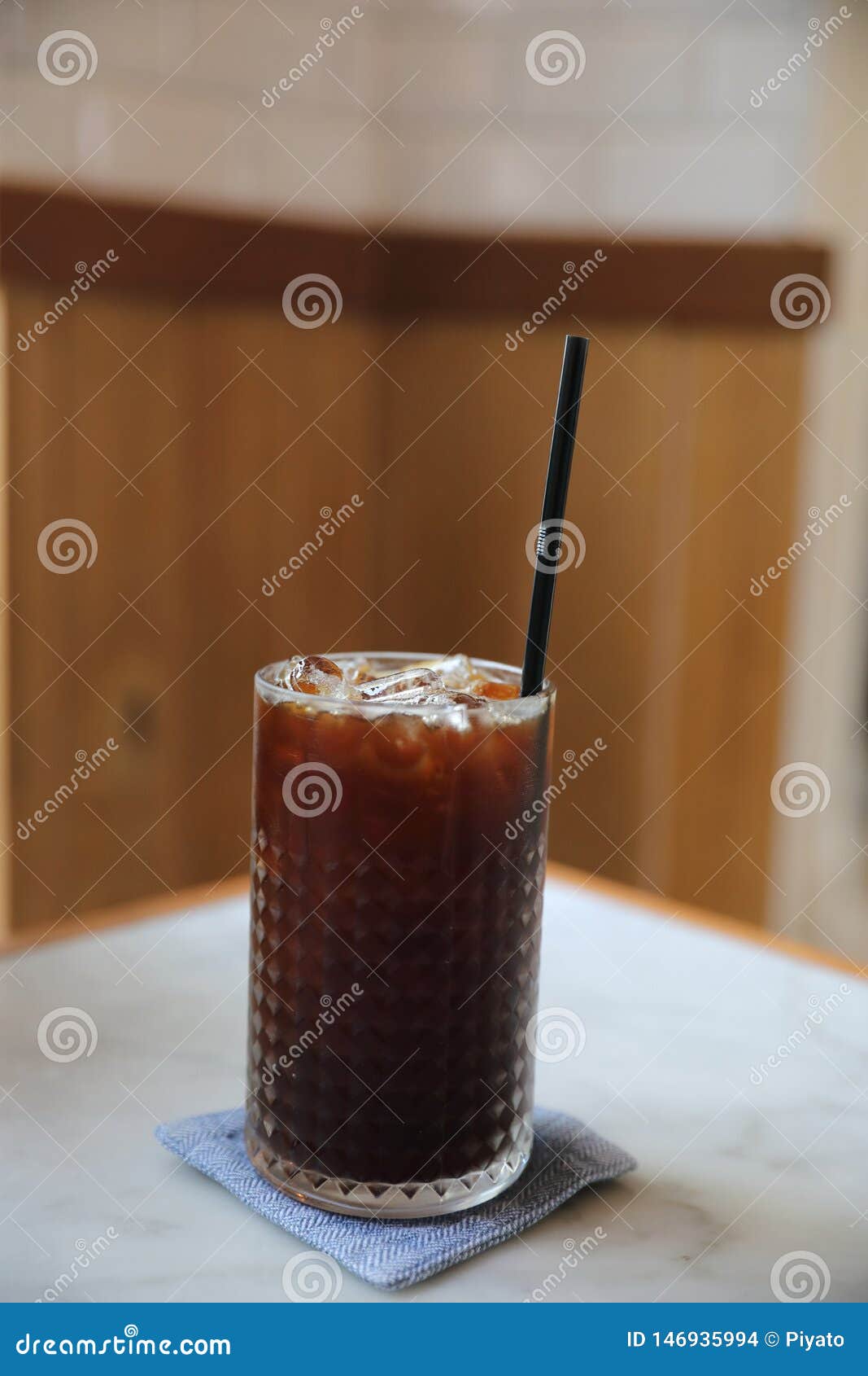 Iced americano coffee stock photo. Image of iced, aroma - 146935994