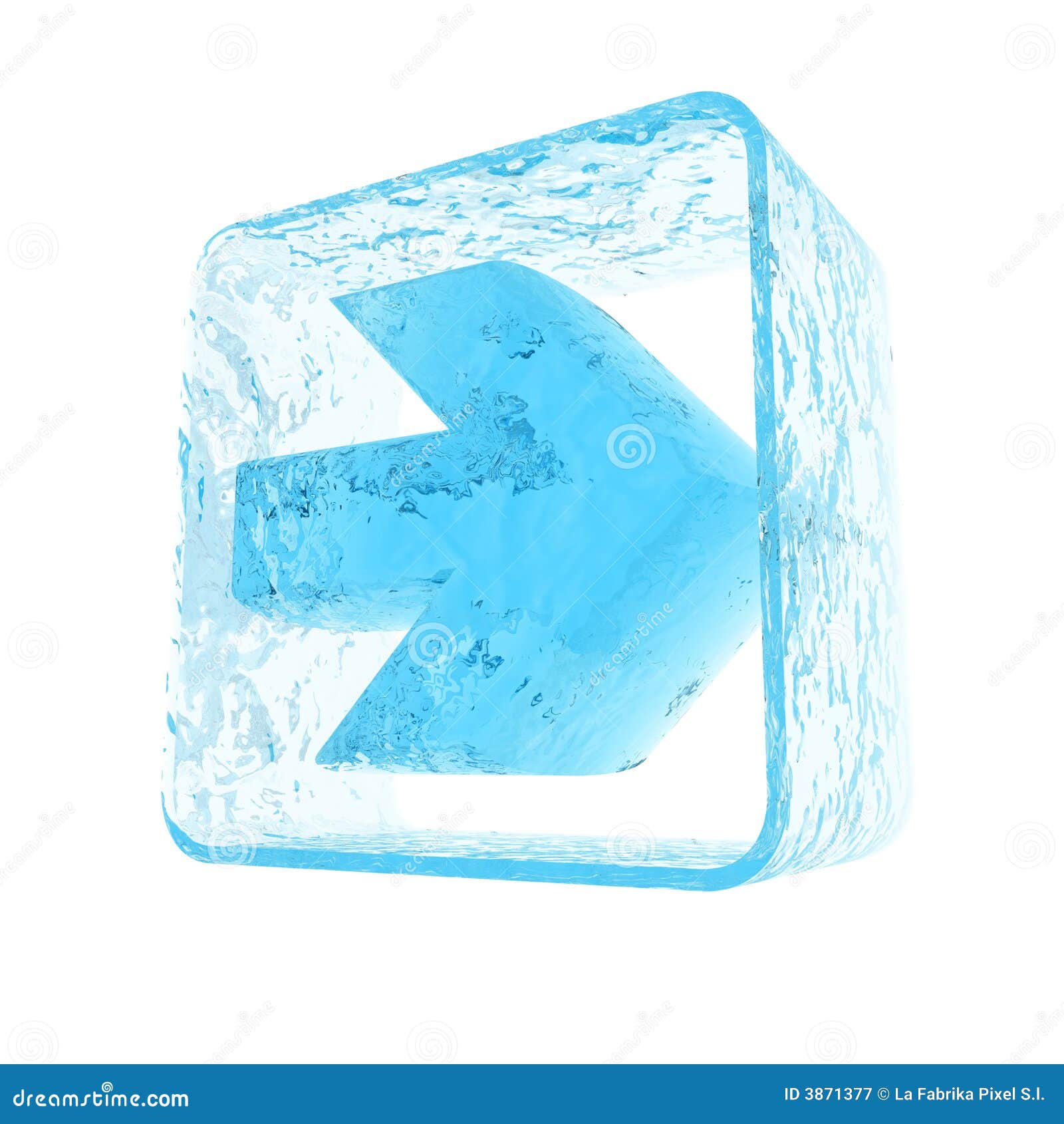 Ice arrow stock illustration. Illustration of cool, dimensional - 3871377