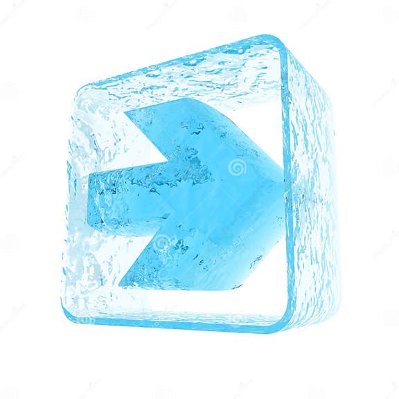 Ice arrow stock illustration. Illustration of cool, dimensional - 3871377