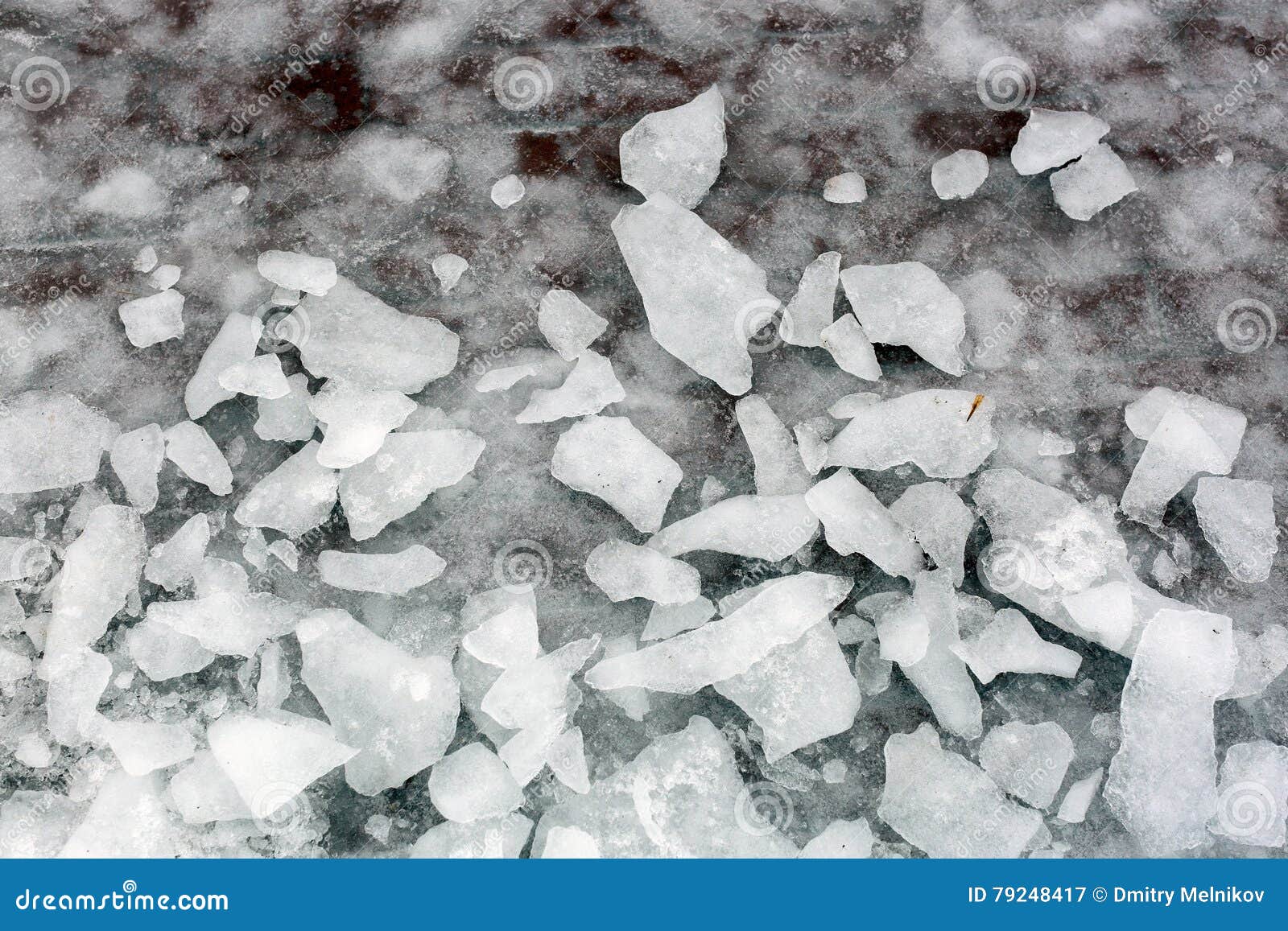 Ice on asphalt. stock image. Image of december, freeze - 79248417