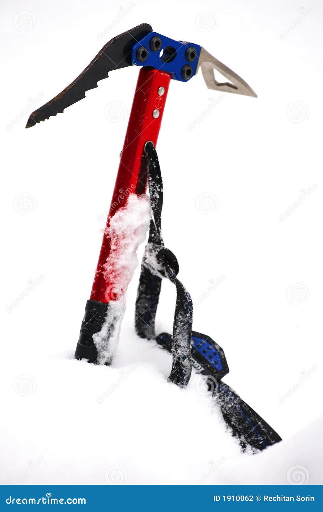 Ice axe stock photo. Image of snow, leash, mountain, alpinism - 1910062