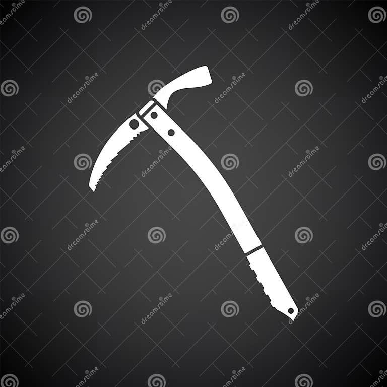 Ice Axe Icon stock vector. Illustration of pick, climbing - 208466367