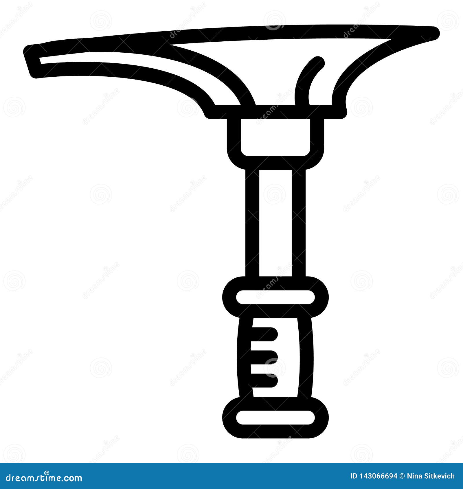 Ice Axe Pick Icon, Outline Style Stock Vector - Illustration of mineral ...