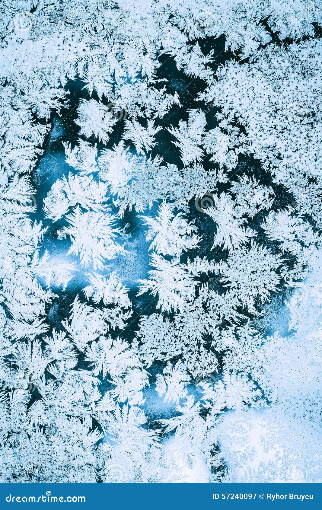 Ice Background, Natural Blue Frosty Pattern Stock Image - Image of ...