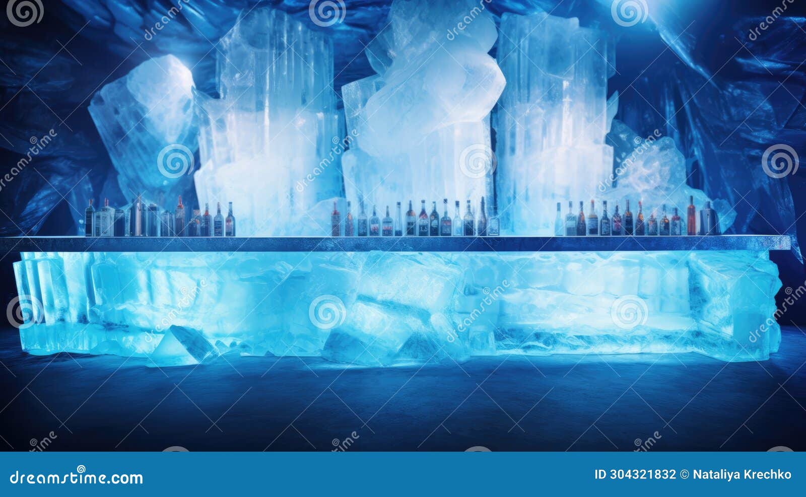 Ice Bar Background - Ice Bar Magic Ice Stock Photo - Image of building ...