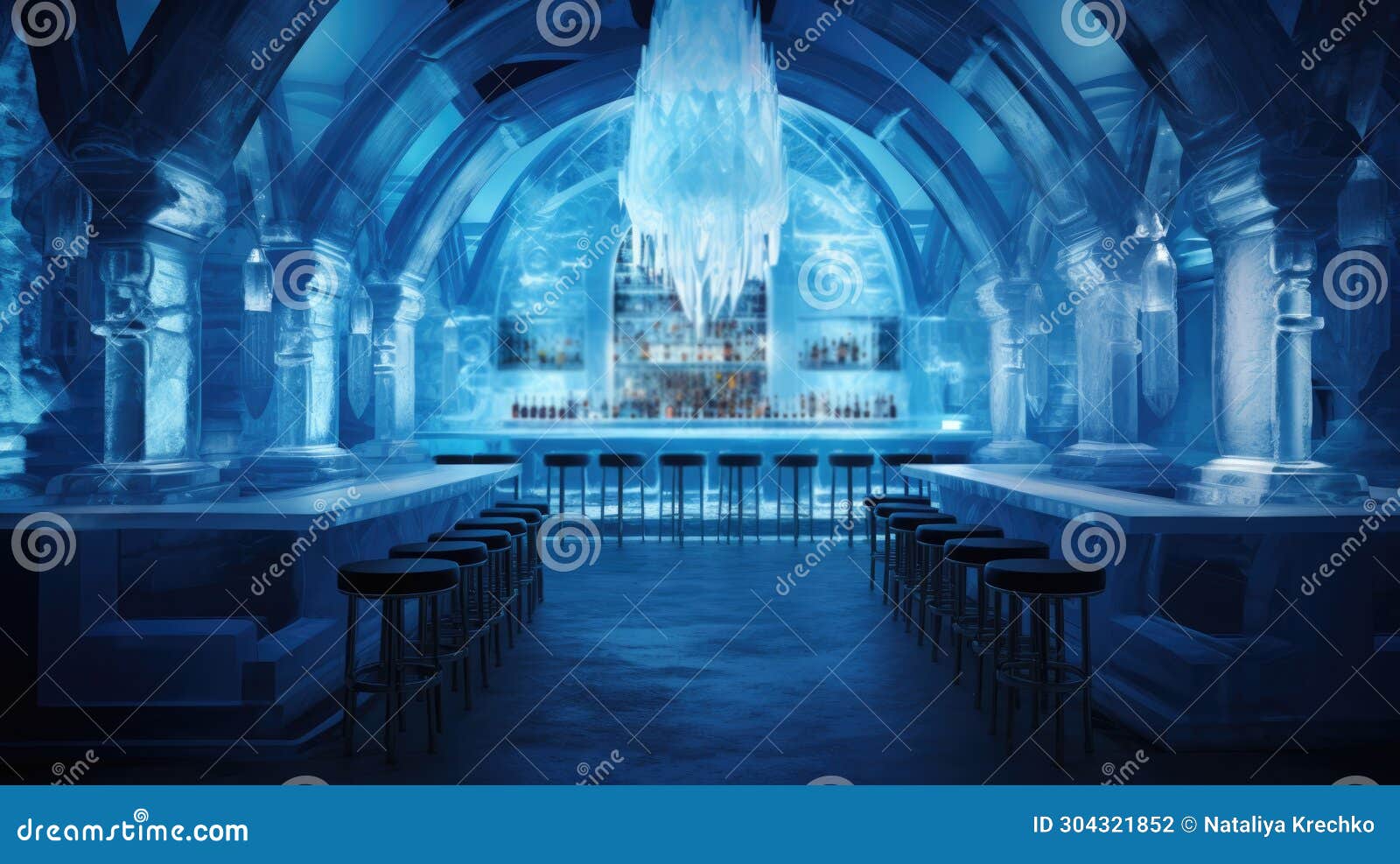 Ice Bar Background - Ice Bar Magic Ice Stock Photo - Image of circle ...