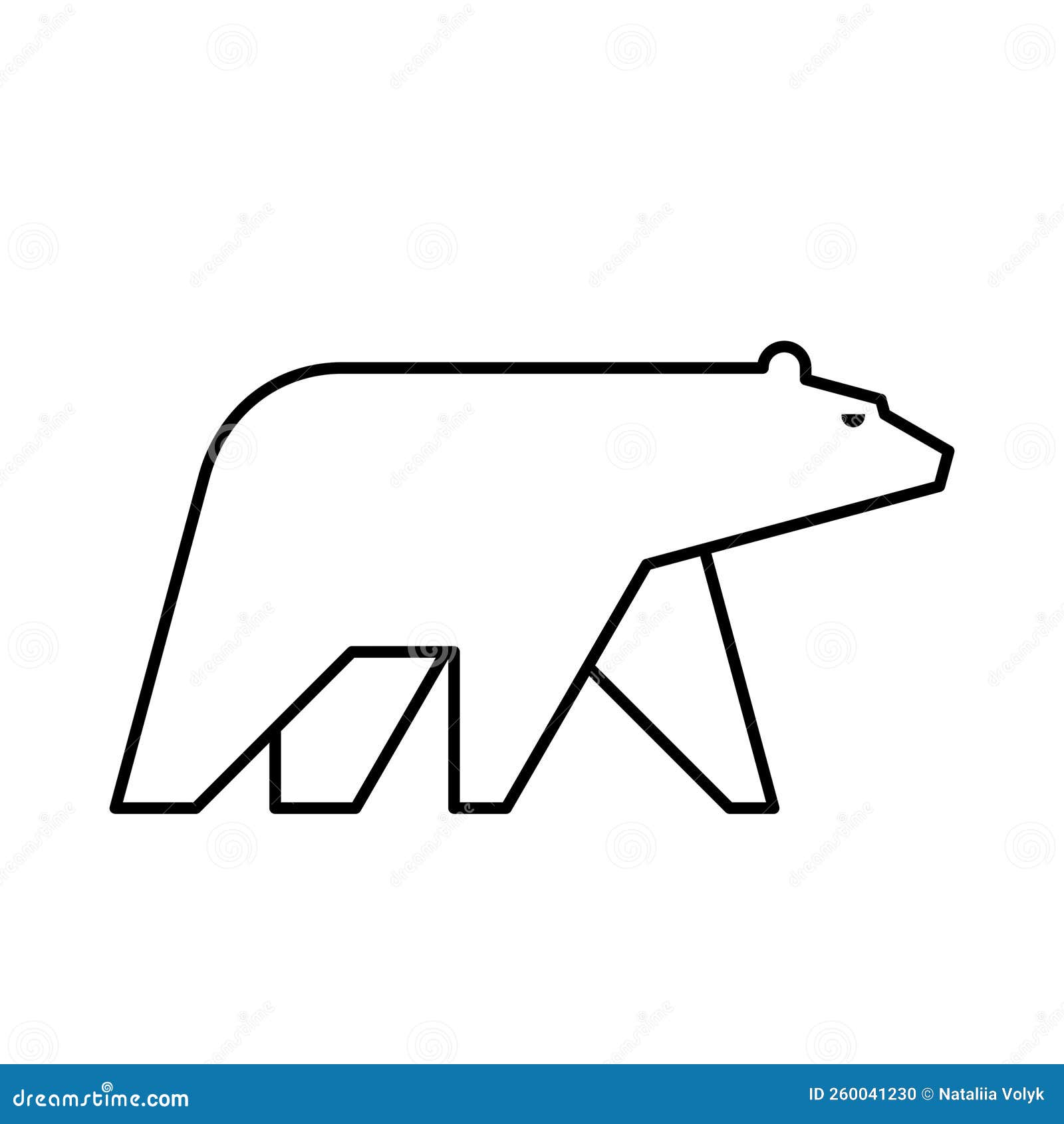 Ice Bear Logo stock vector. Illustration of wildlife - 260041230