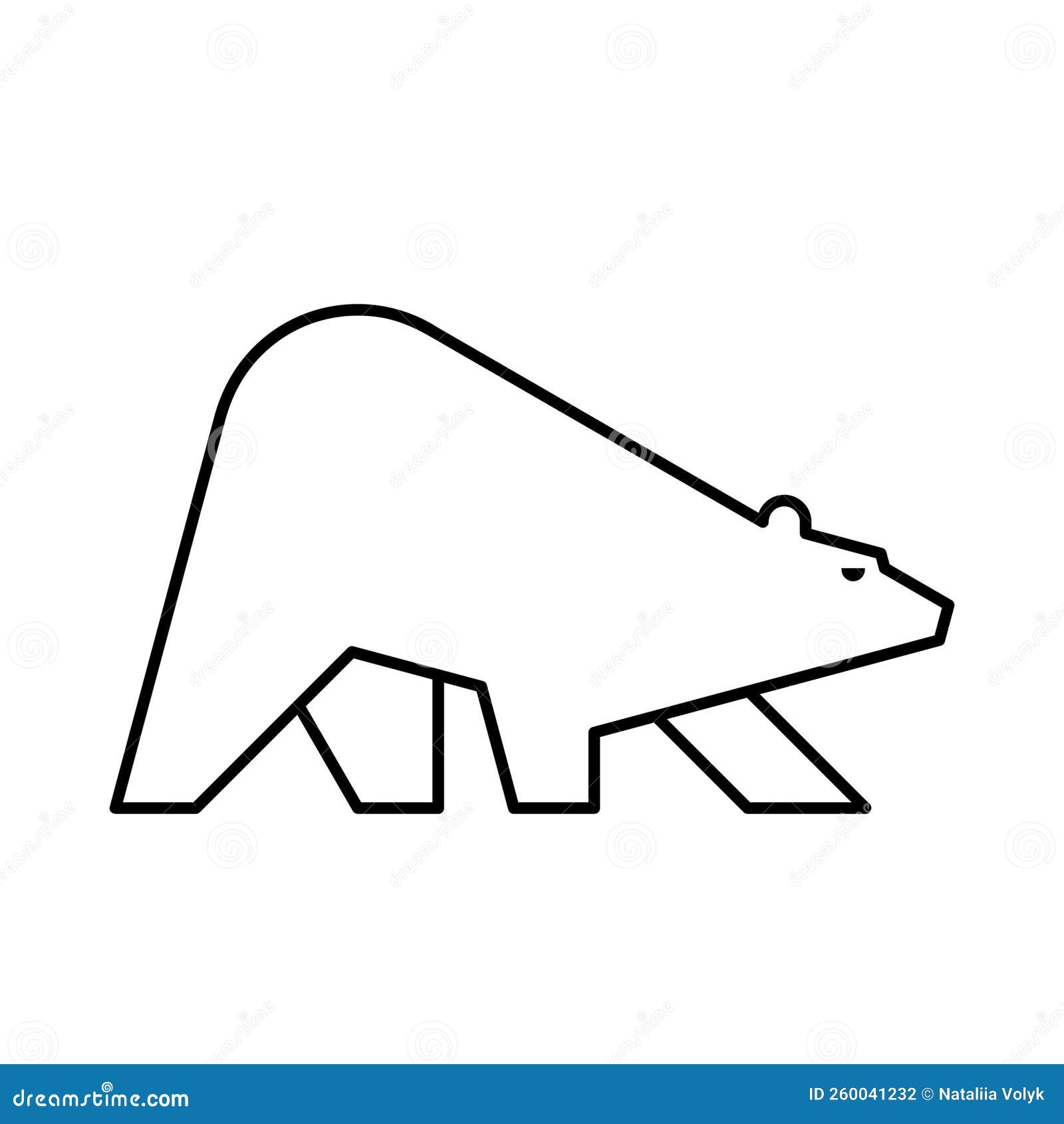 Ice Bear Logo stock vector. Illustration of north, mammal - 260041232