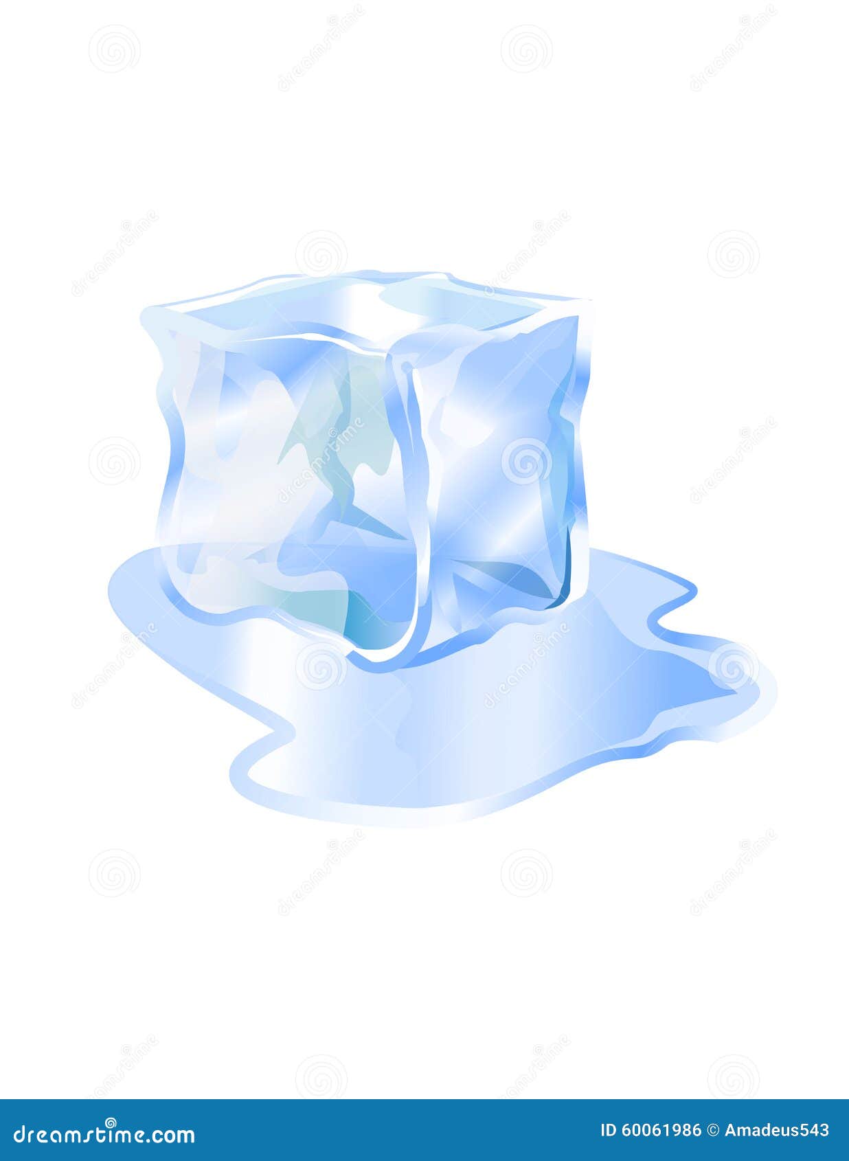 Ice Block Icon Vector Illustration of Frozen Block Stock Vector ...