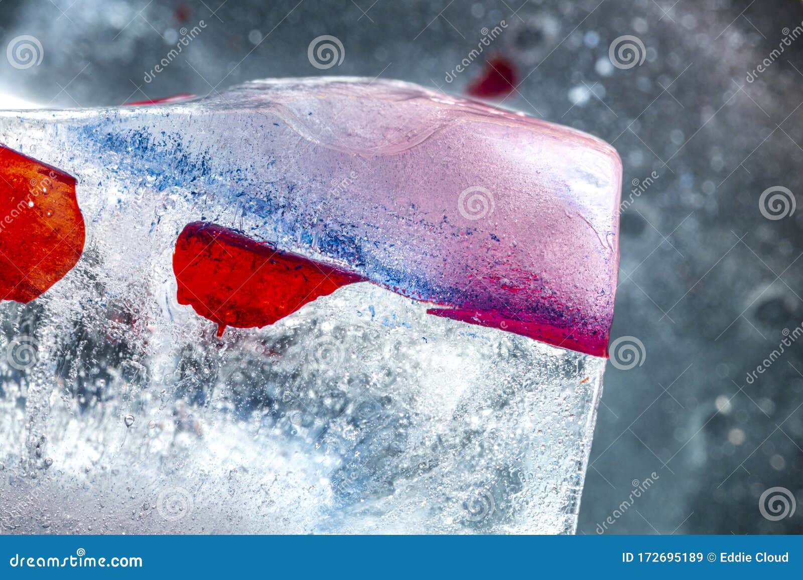 Ice Block Surface Abstract Composition Stock Image - Image of high ...