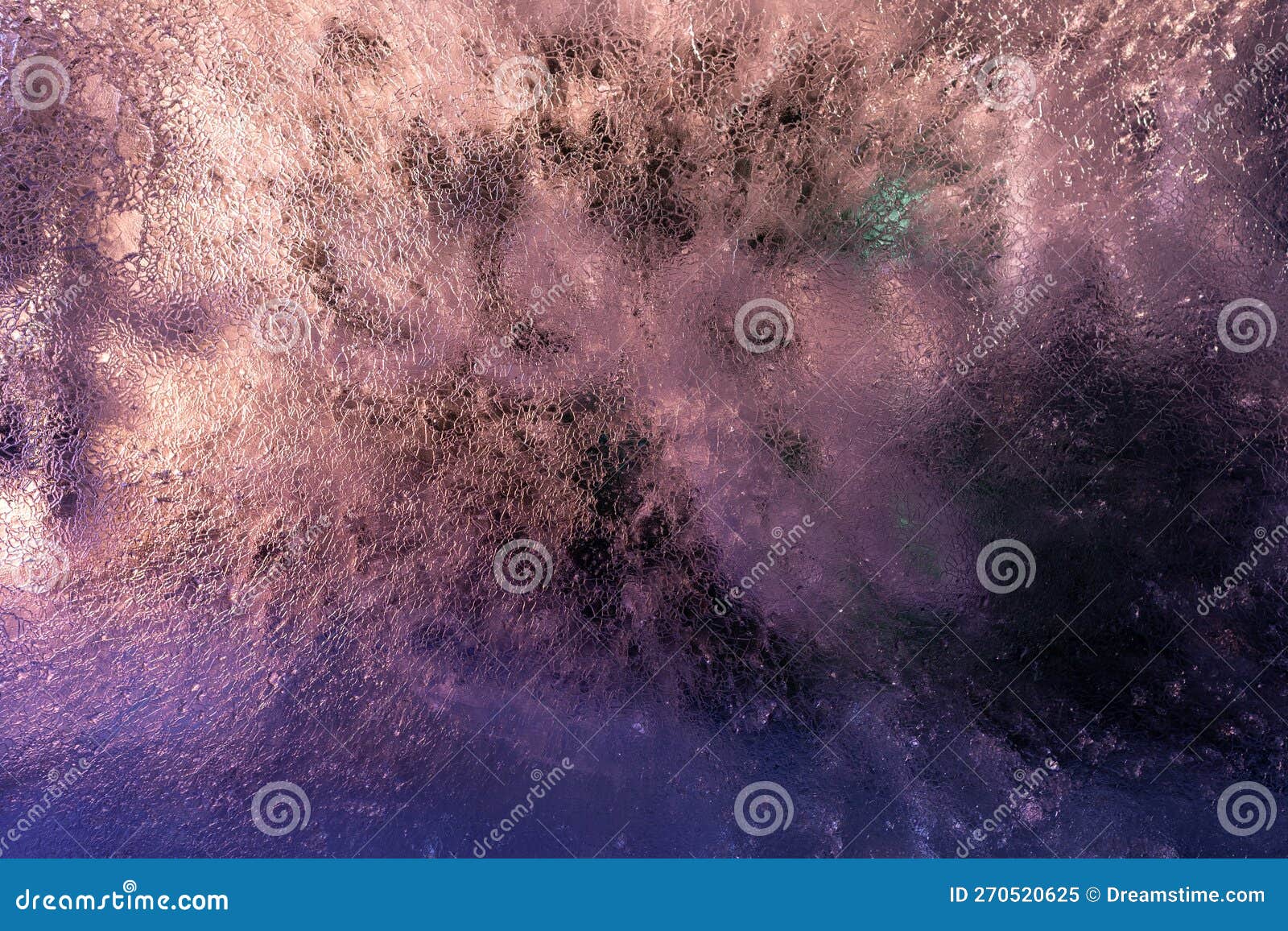 Ice Blocks with Colored Lights. Glowing Ice Stock Image - Image of ...