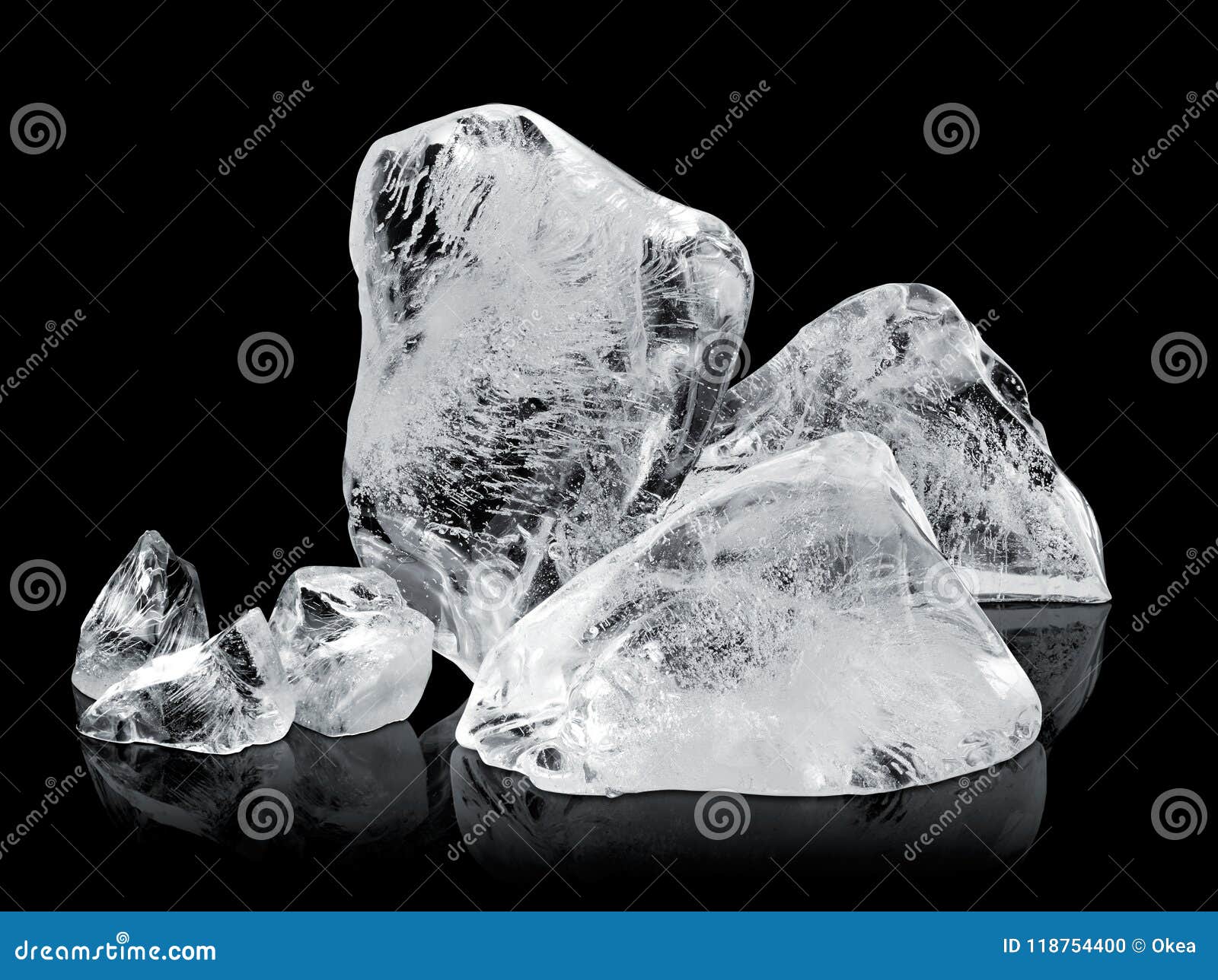 Ice blocks stock photo. Image of black, cube, cold, close - 118754400
