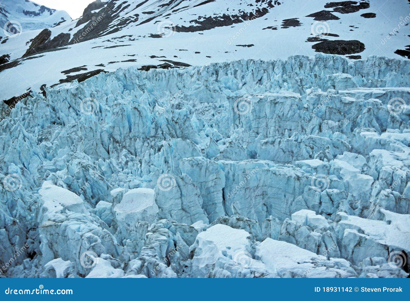 Ice Blocks in the Muir Glacier Stock Photo - Image of nature, mountains ...