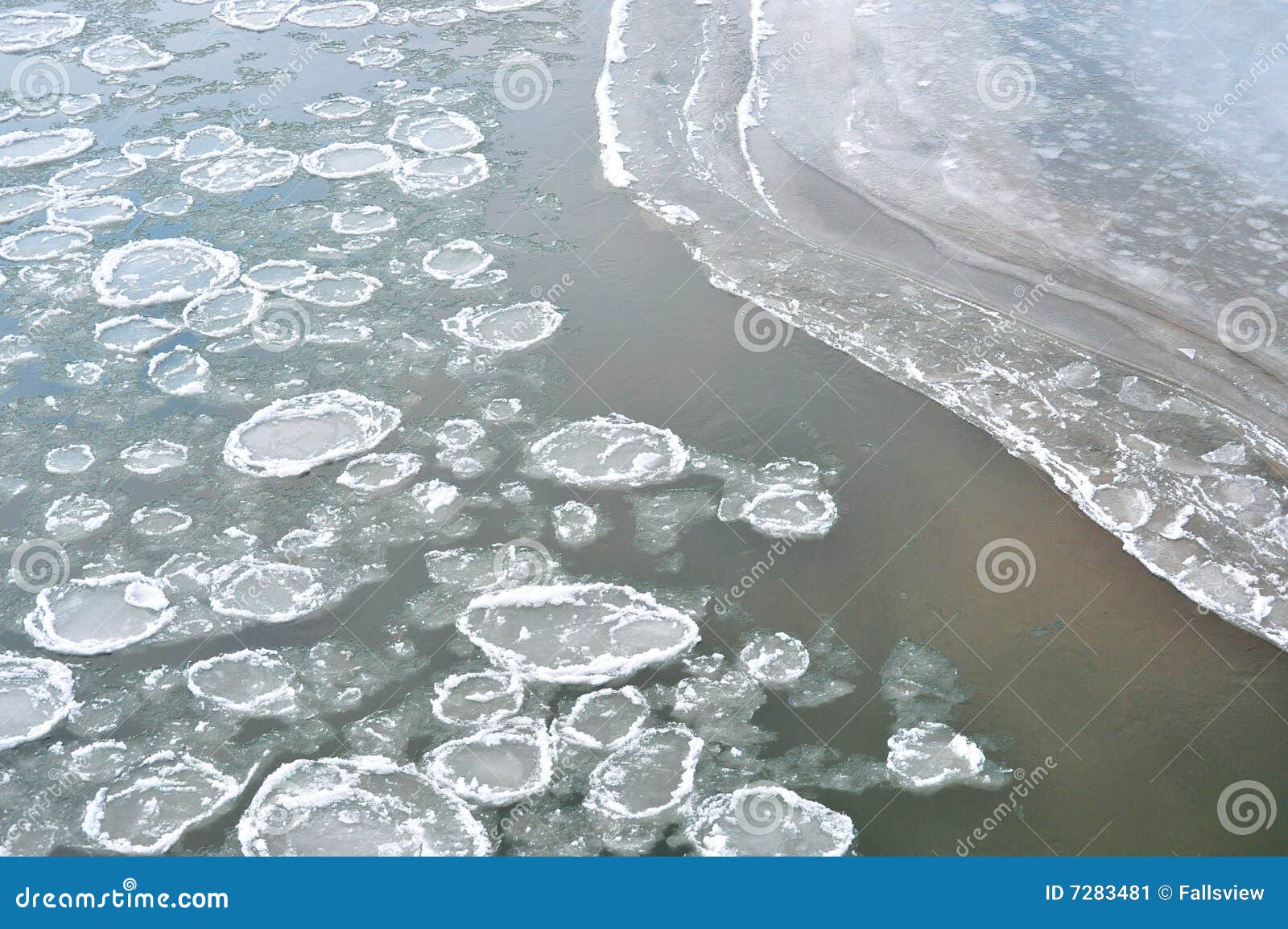 Ice blocks in river stock image. Image of beautiful, freezing - 7283481