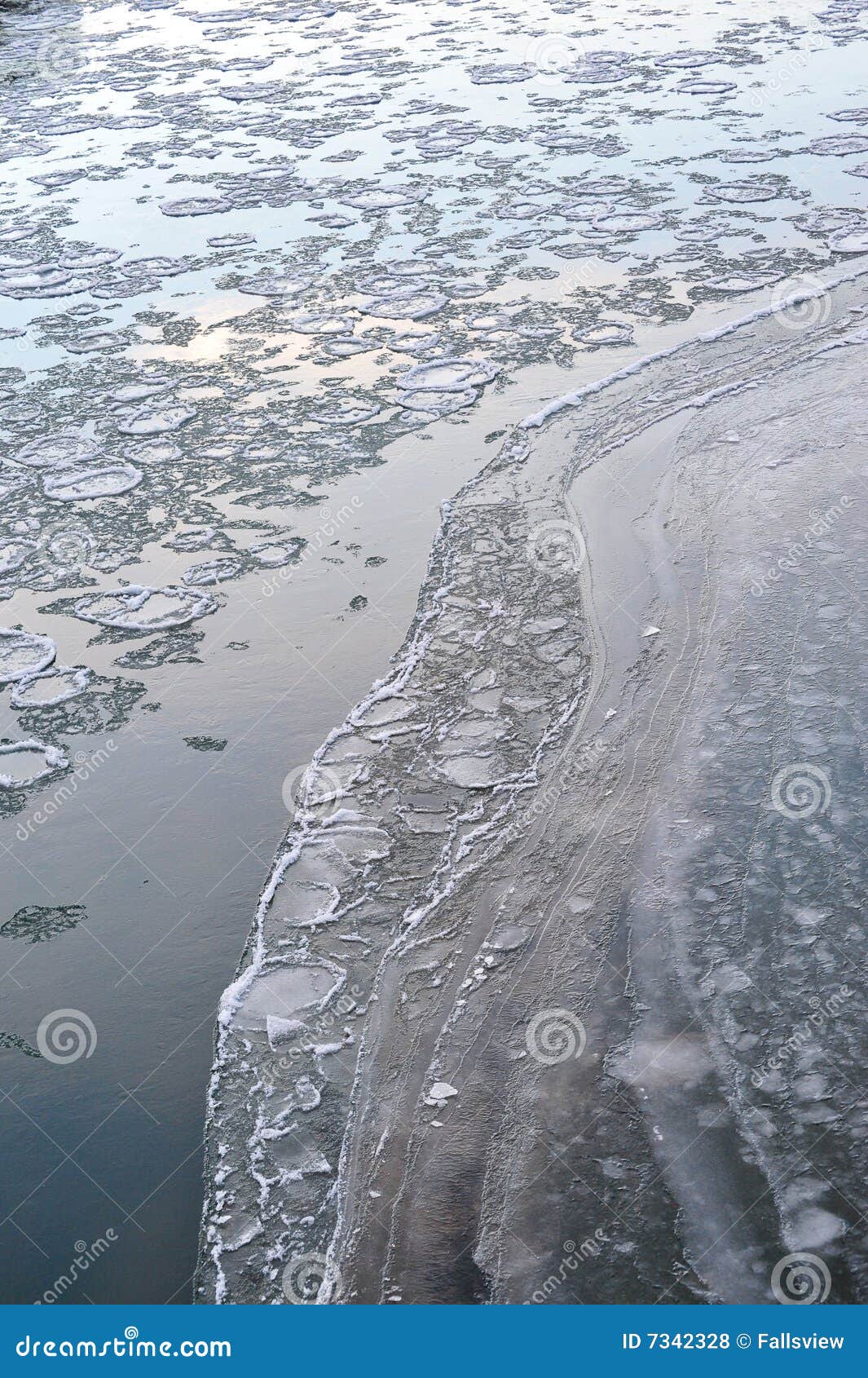 Ice blocks in river stock photo. Image of floating, iced - 7342328