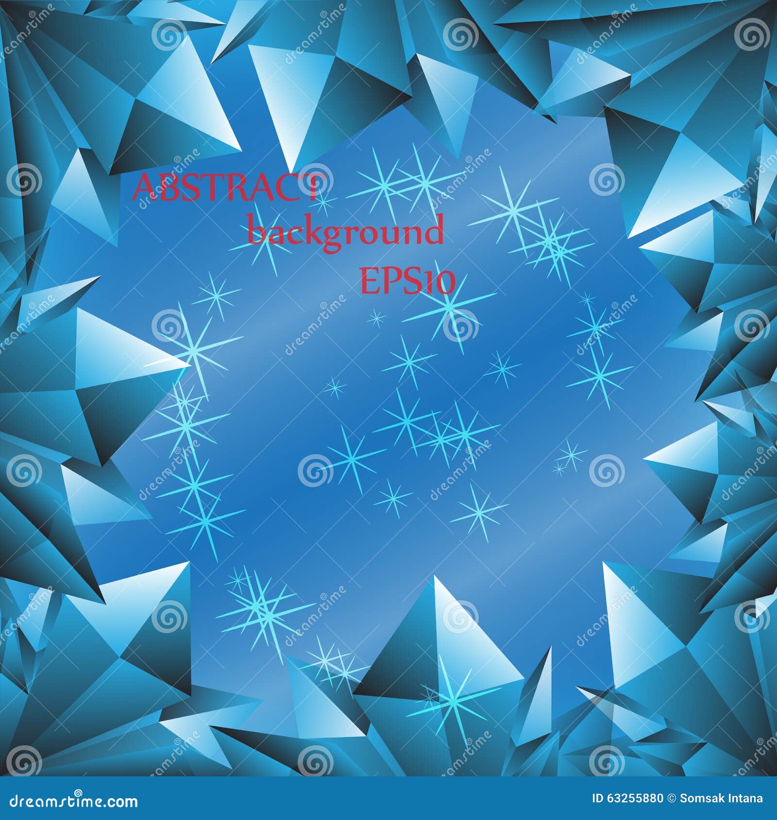 Ice blue background design stock vector. Illustration of decoration ...