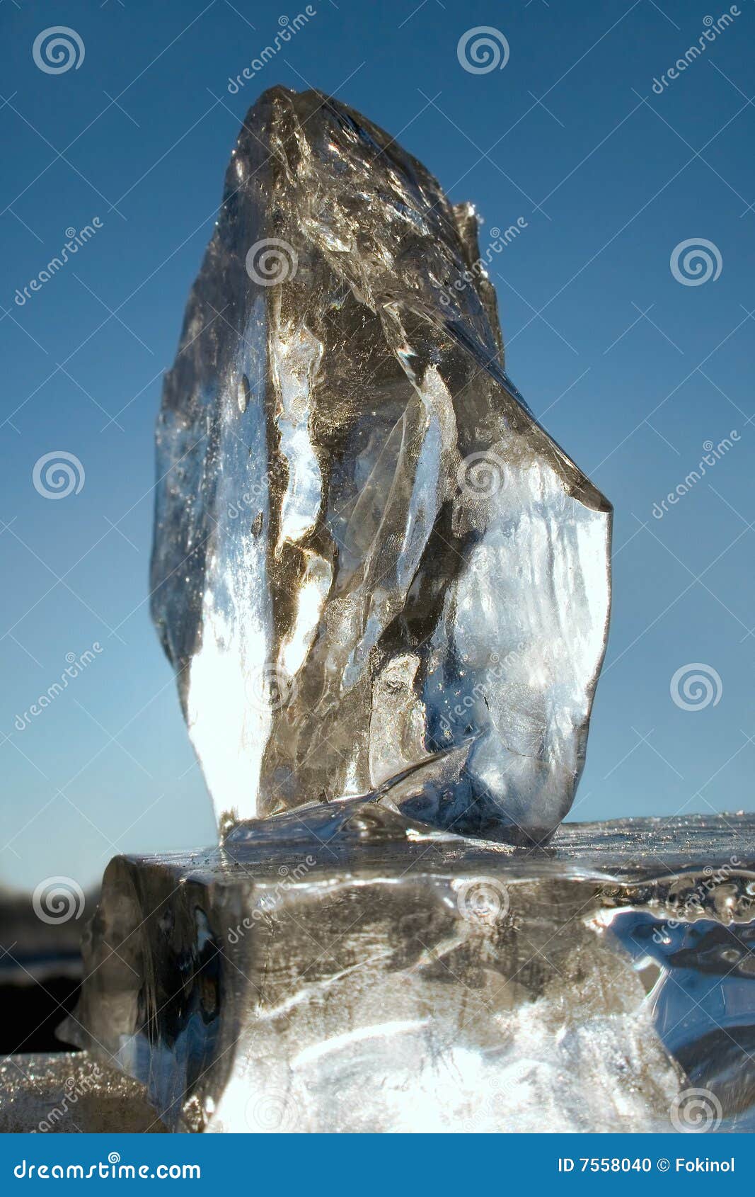 Ice and blue sky stock photo. Image of outdoor, background - 7558040