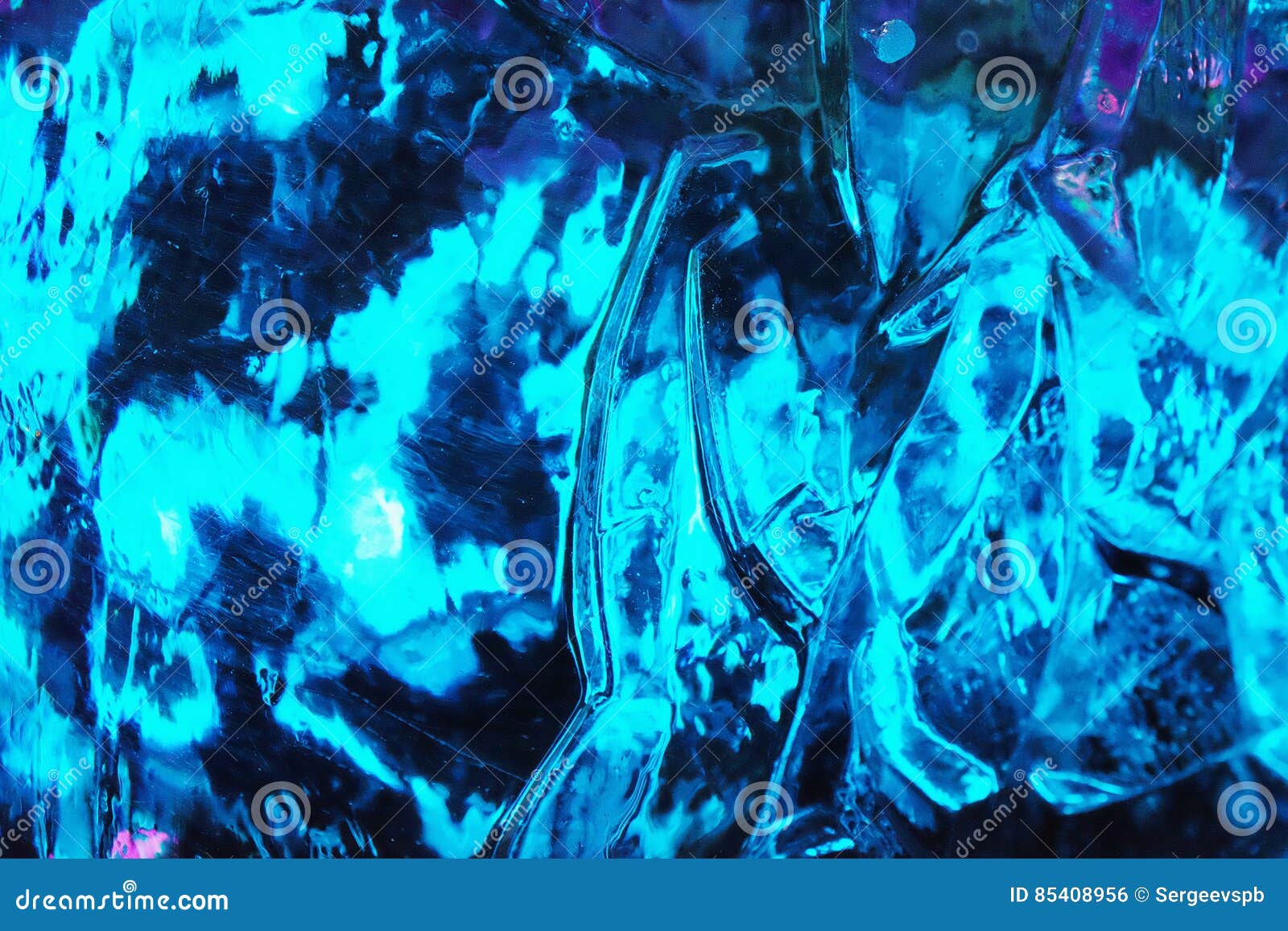 Ice with Blue and White Tints Stock Photo - Image of bright, abstract ...