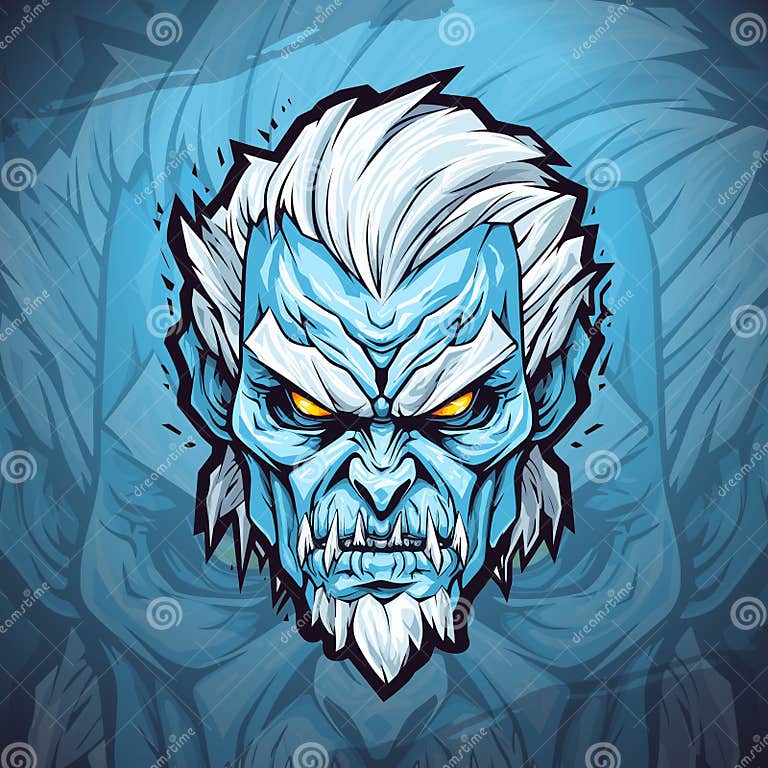Ice Blue Zombie: Modern Mascot Logo Design Vector for Esport and Sport ...