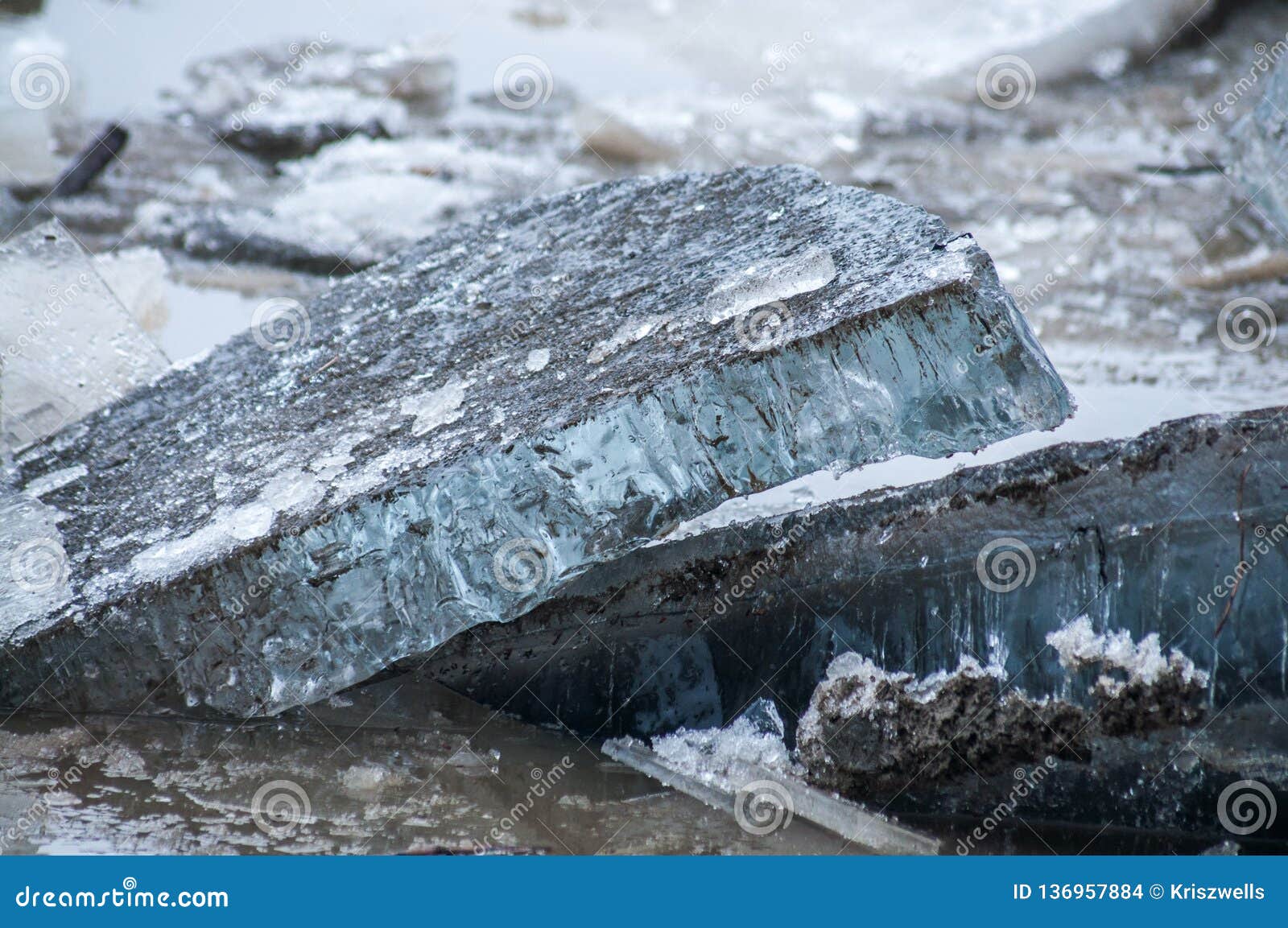 Ice breaking on the lake stock photo. Image of river - 136957884