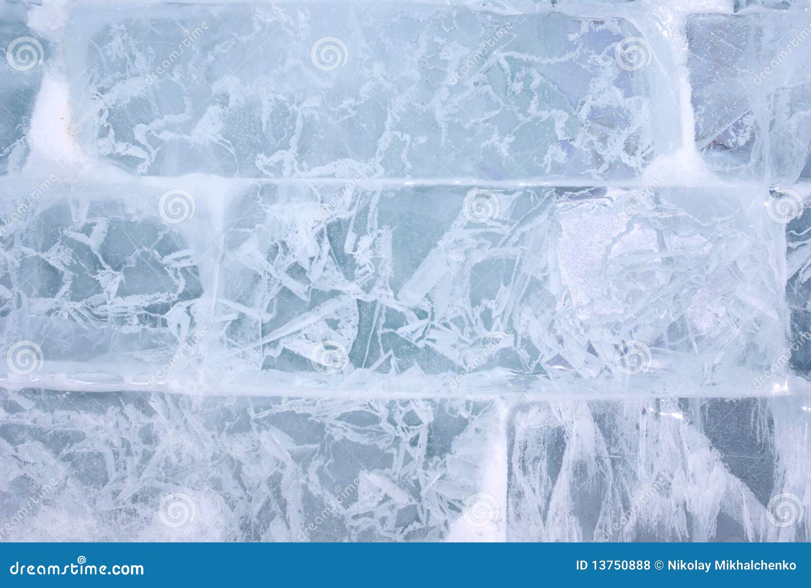 Ice Brick Wall Background Royalty Free Stock Photos - Image: 13750888