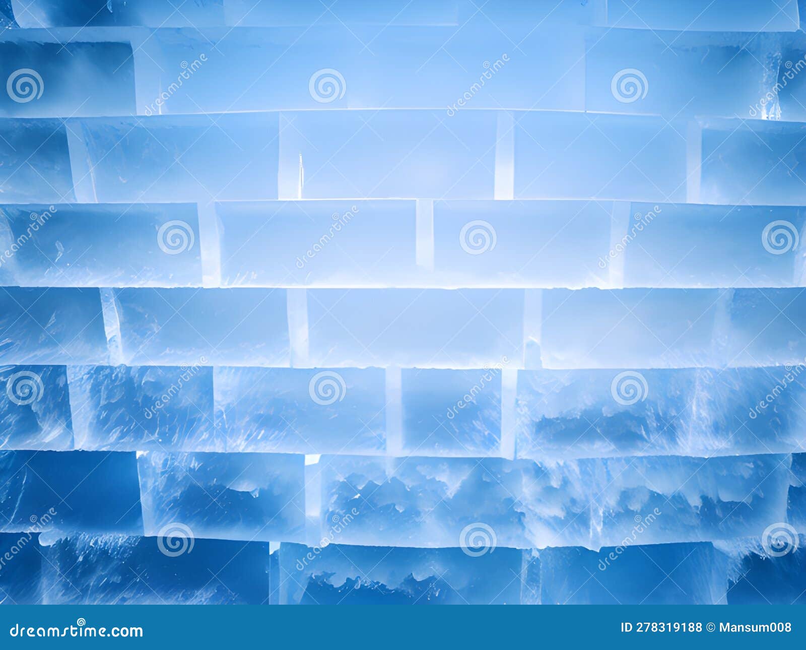 Ice Brick Wall Texture Using As Background, AI Generated Stock ...