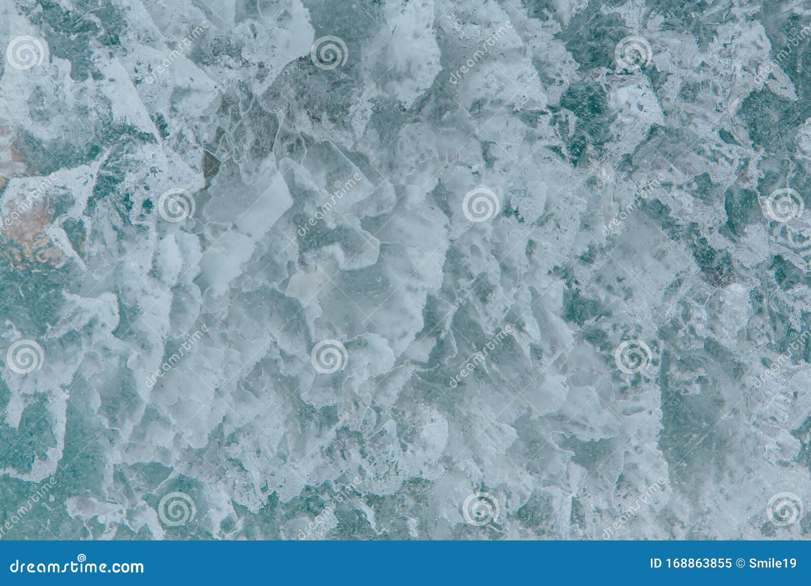 Ice Bricks with Bubbles of Air Inside. Abstract Ice Crystal Texture ...