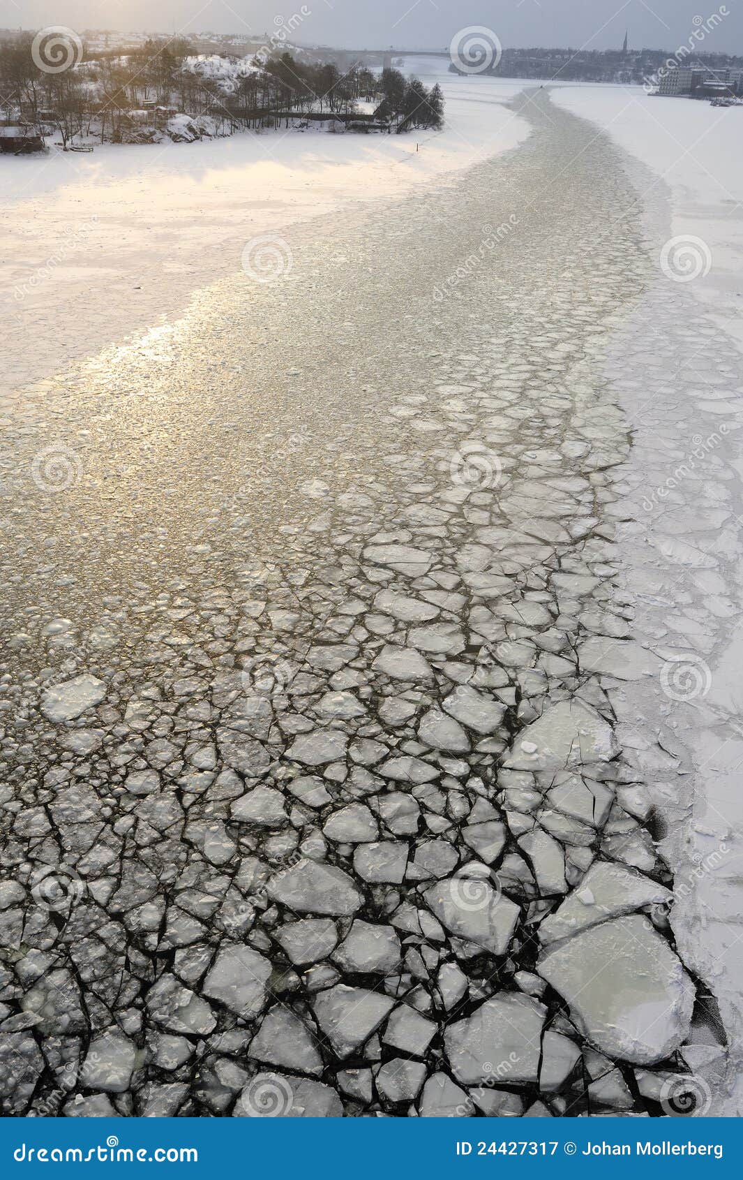 Ice broken by icebreaker stock image. Image of cracked - 24427317