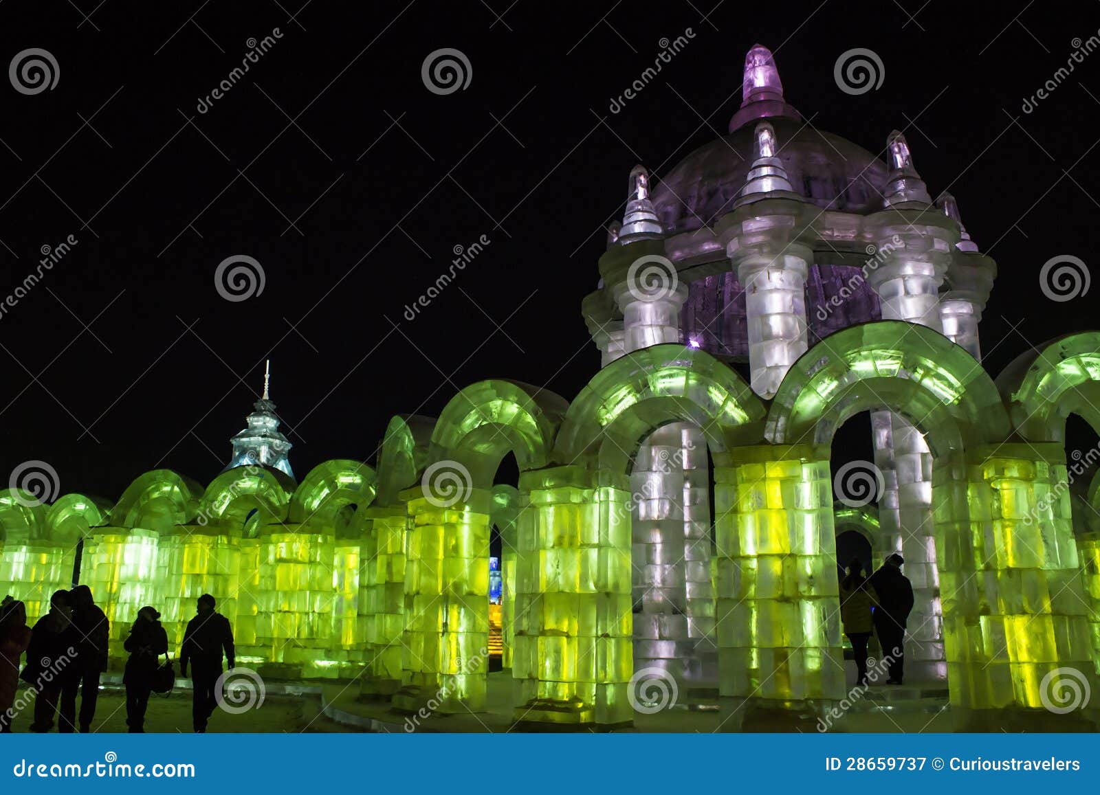 Ice Buildings at the Harbin Ice and Snow World in Editorial Photography ...