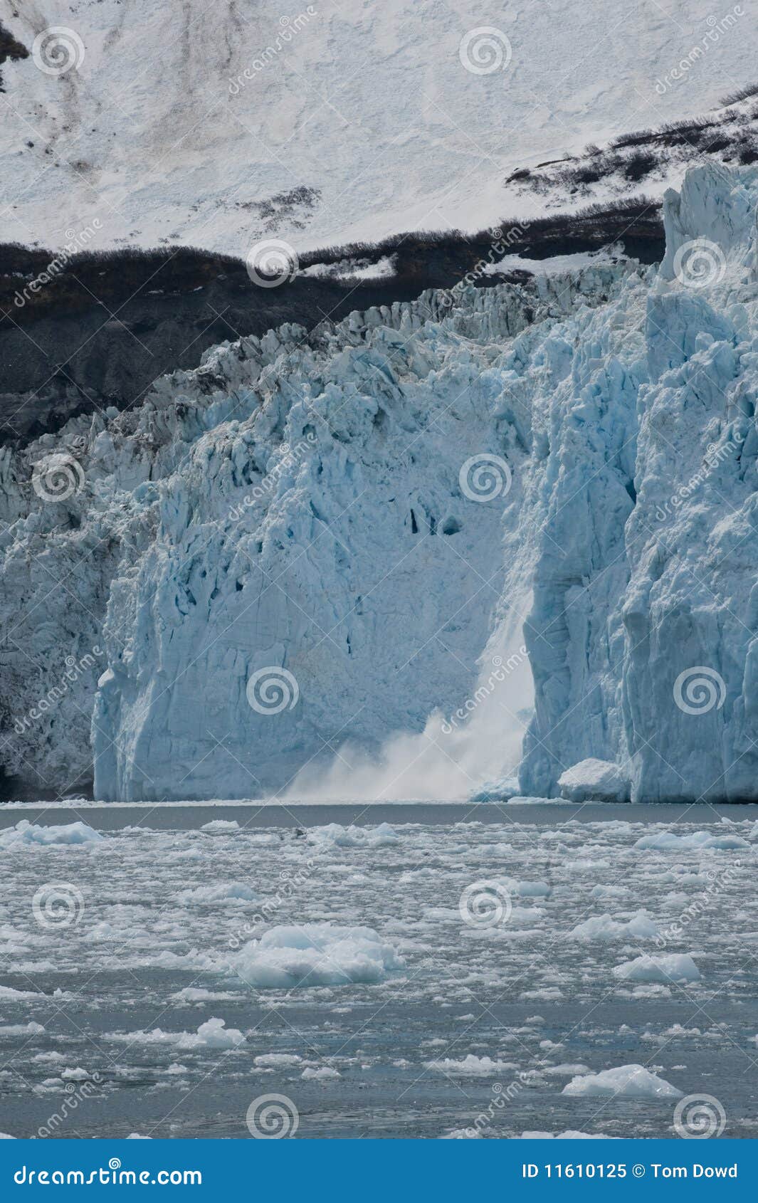 Ice calving stock image. Image of glacial, shore, seward - 11610125