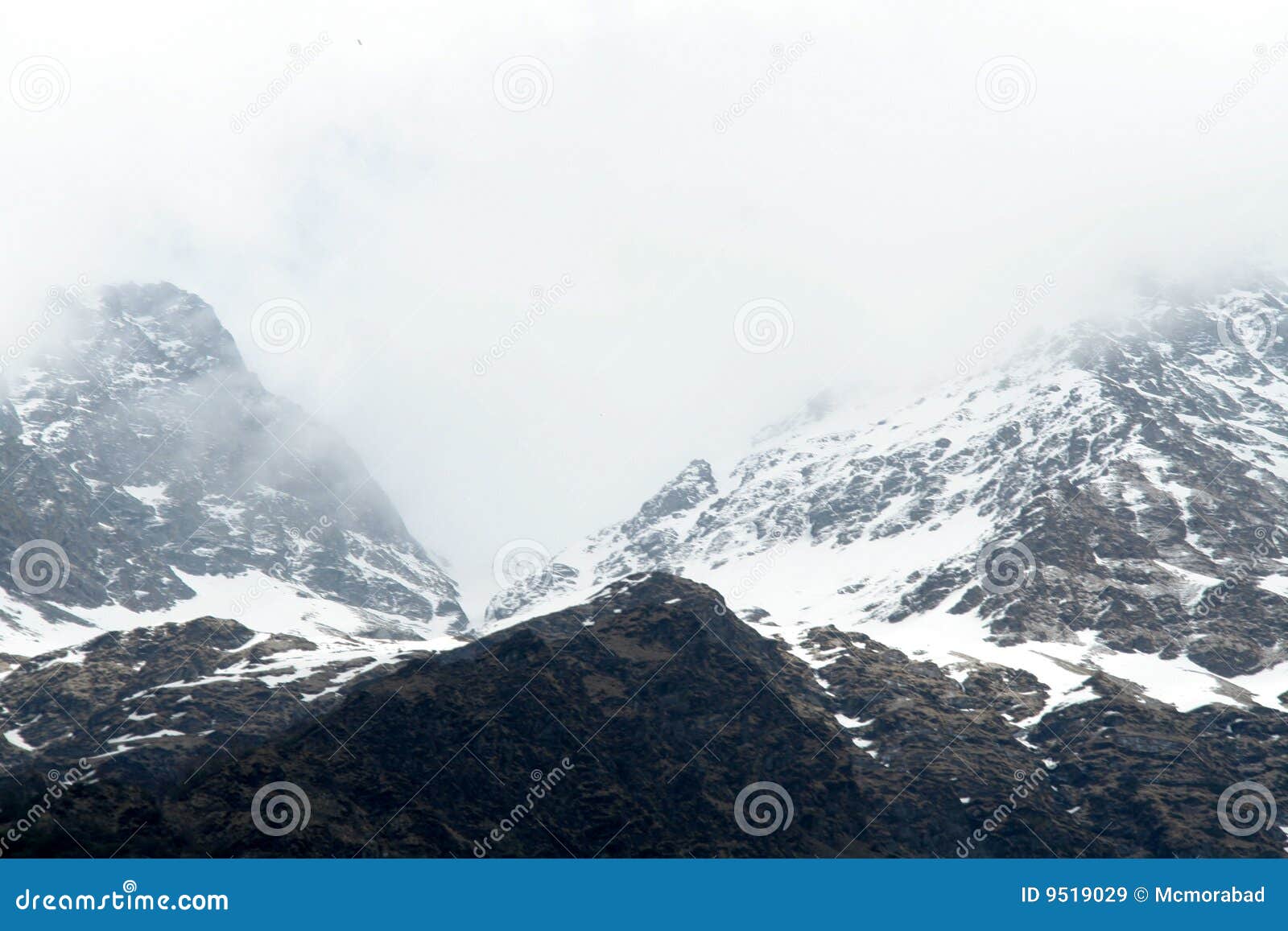 Ice Capped Mountains stock image. Image of frost, horizontal - 9519029