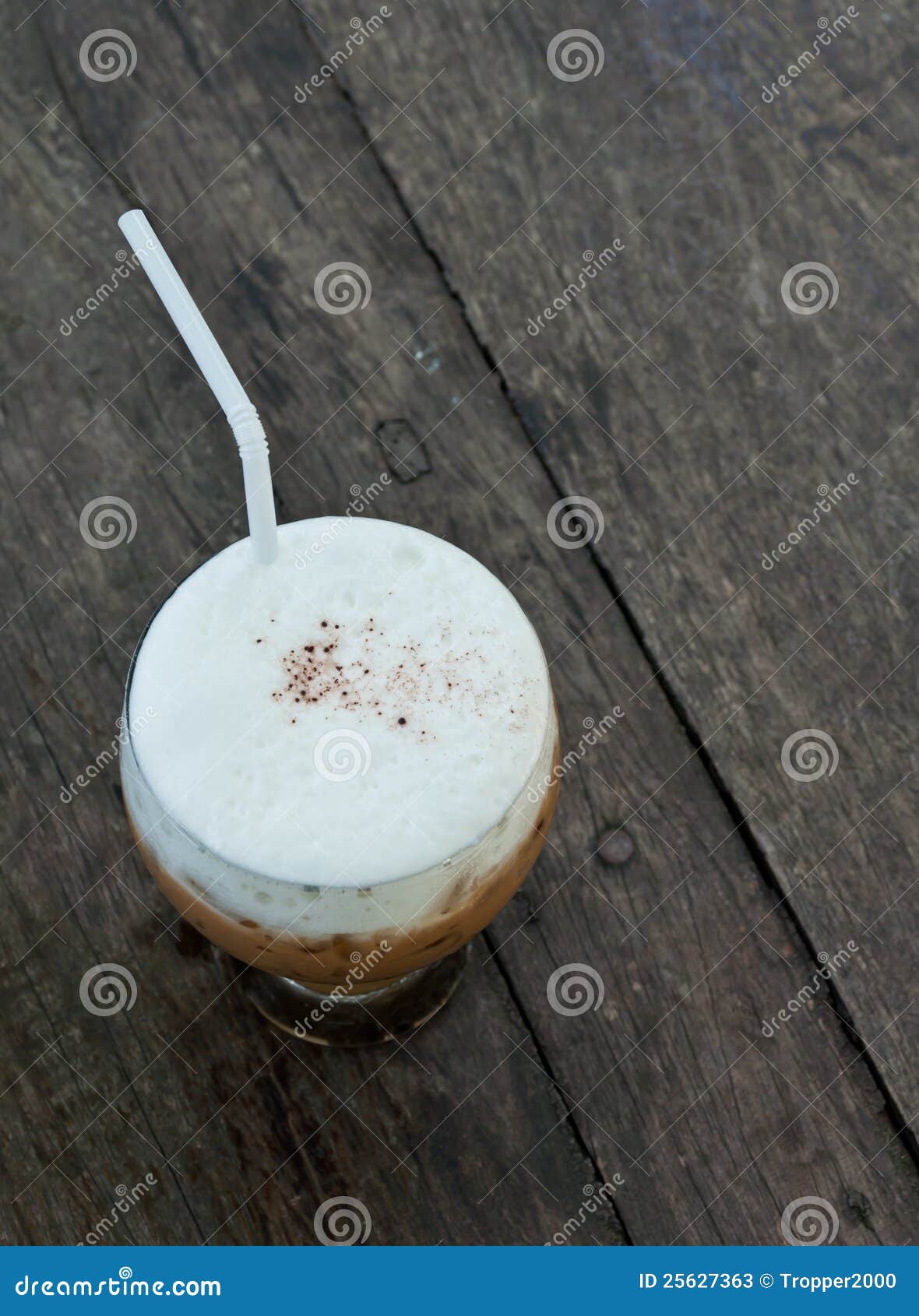 Ice Cappuccino Coffee Cup . Stock Image - Image of flavour, black: 25627363